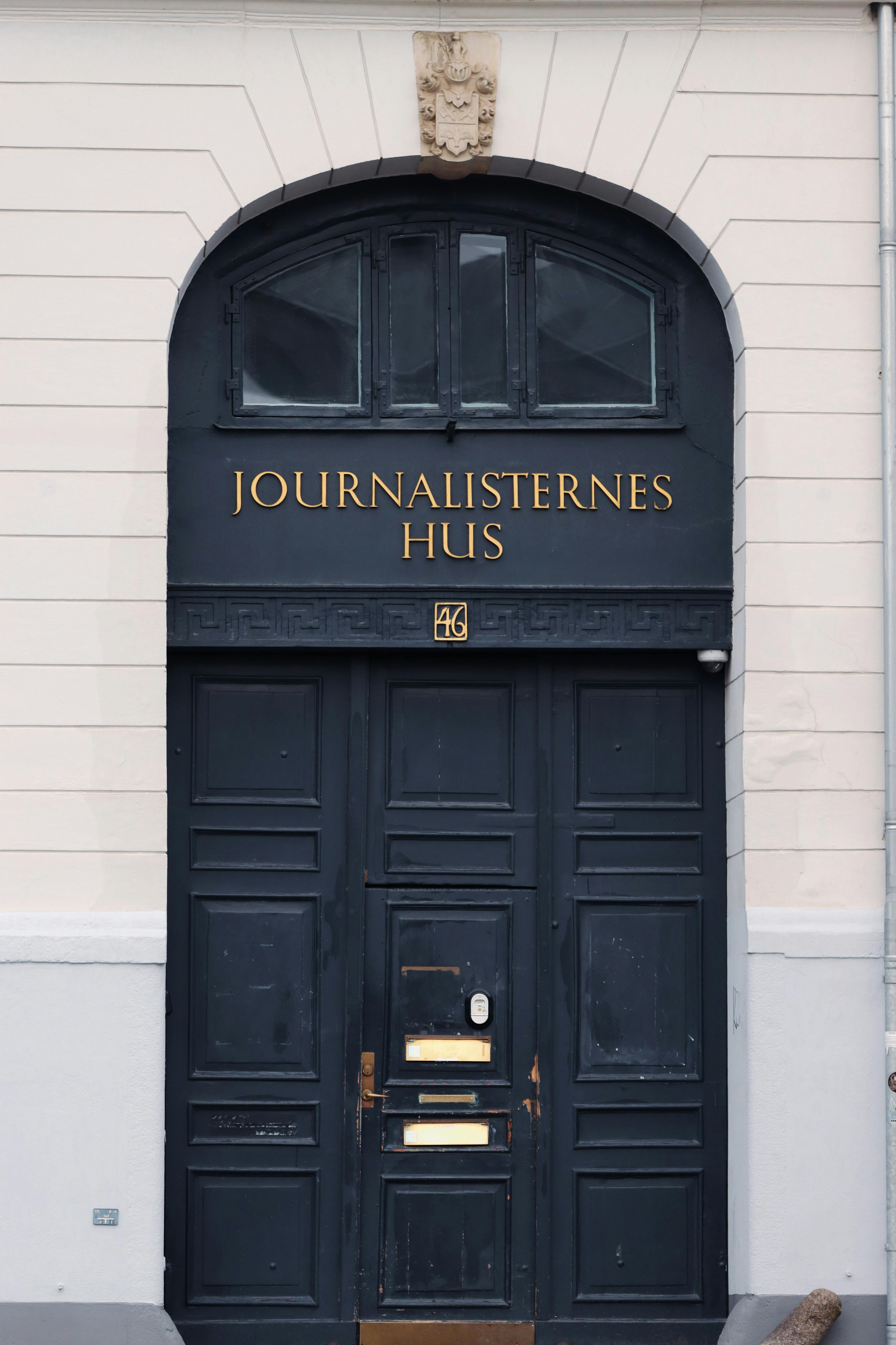 Historic Entrance of Journalisternes Hus Copenhagen · Free Stock Photo