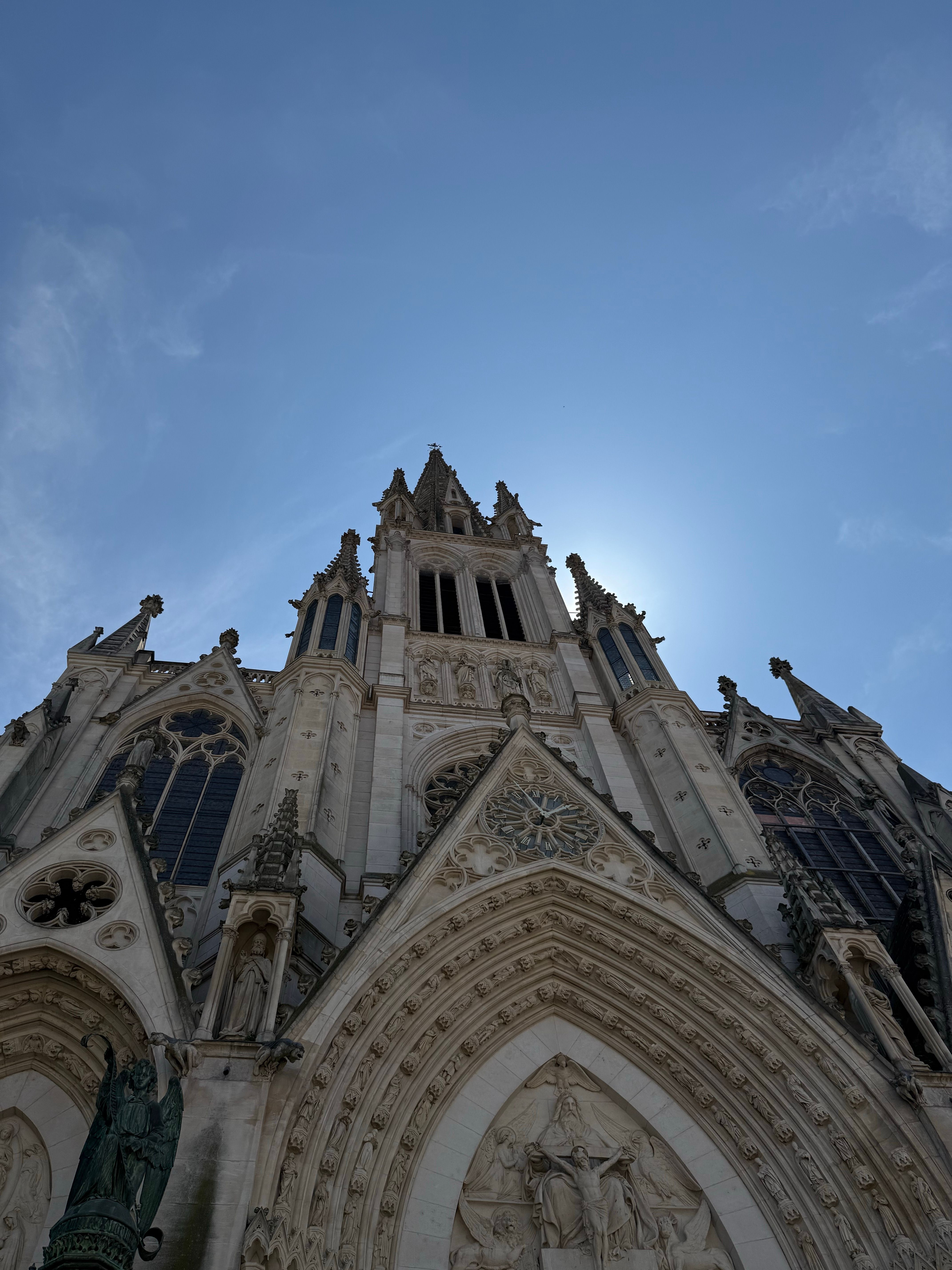 Gothic Cathedral Spire Against Clear Sky · Free Stock Photo