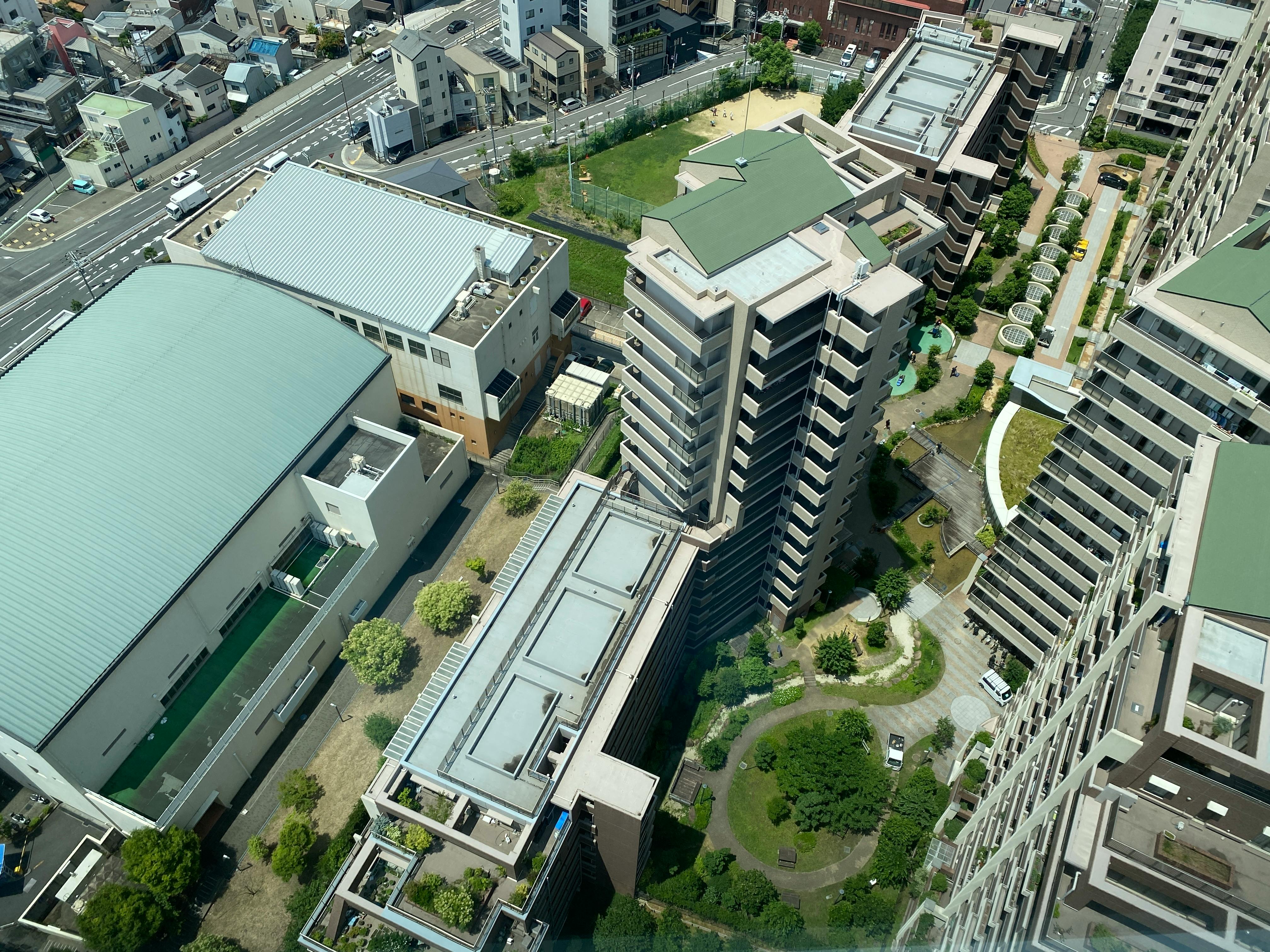 Aerial View of Urban High-Rise Buildings · Free Stock Photo