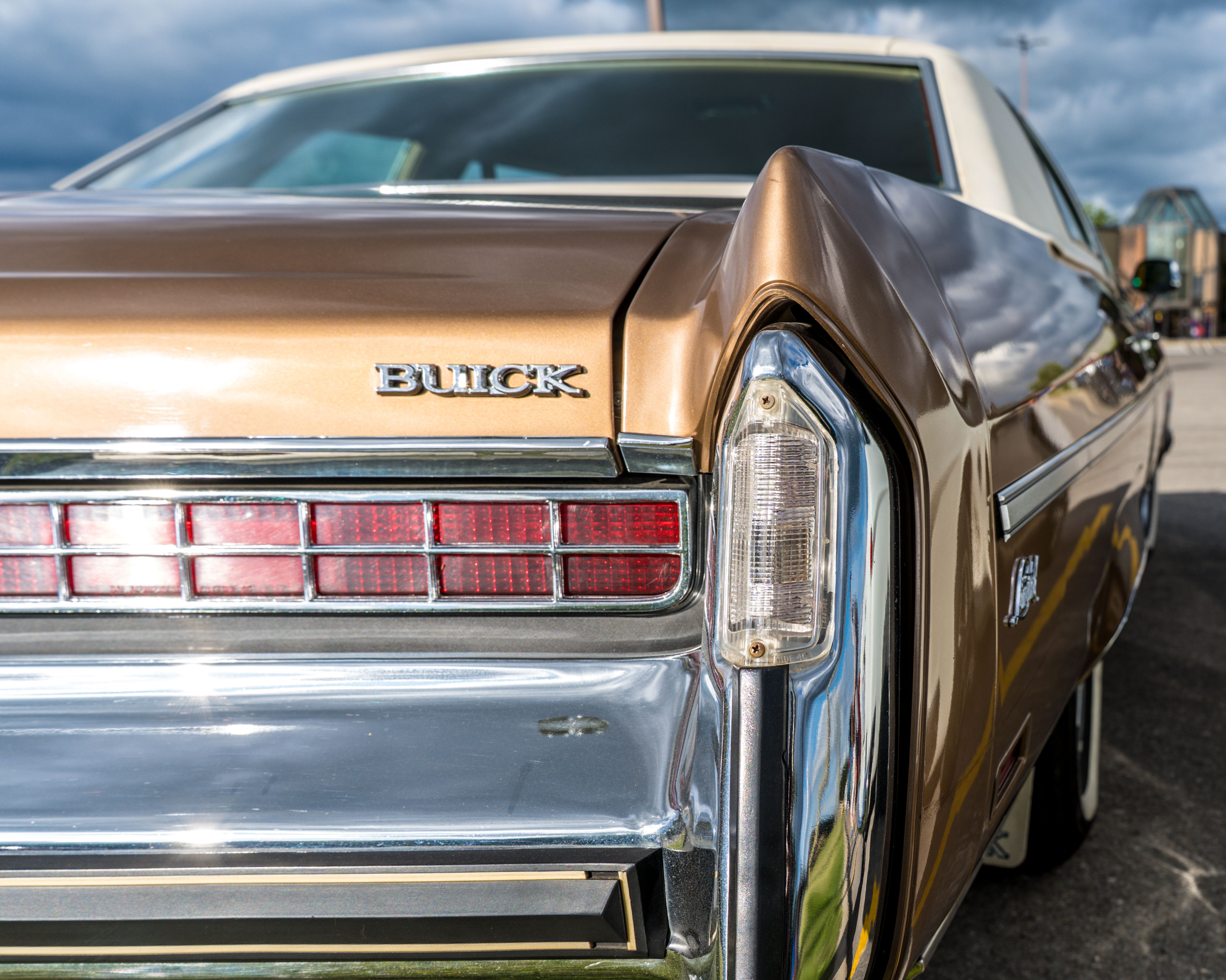 Classic Buick Car Rear with Chrome Details · Free Stock Photo