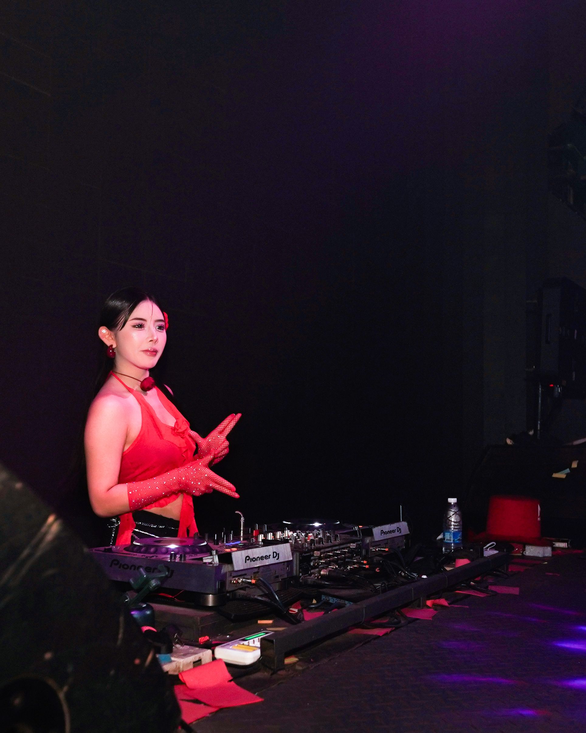 Female DJ Performing at Nightclub Event · Free Stock Photo