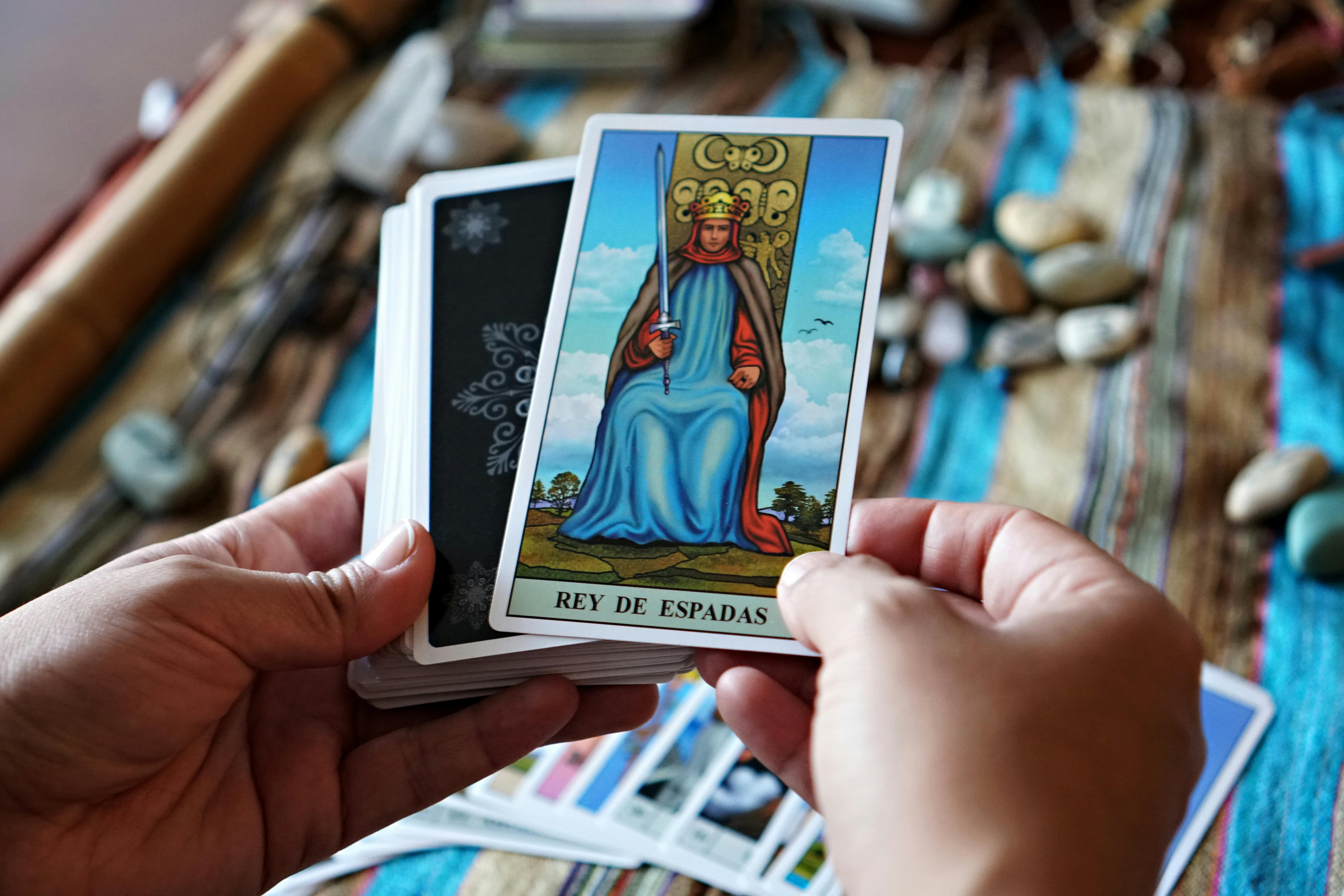Close-up of Tarot Card Reading Session · Free Stock Photo
