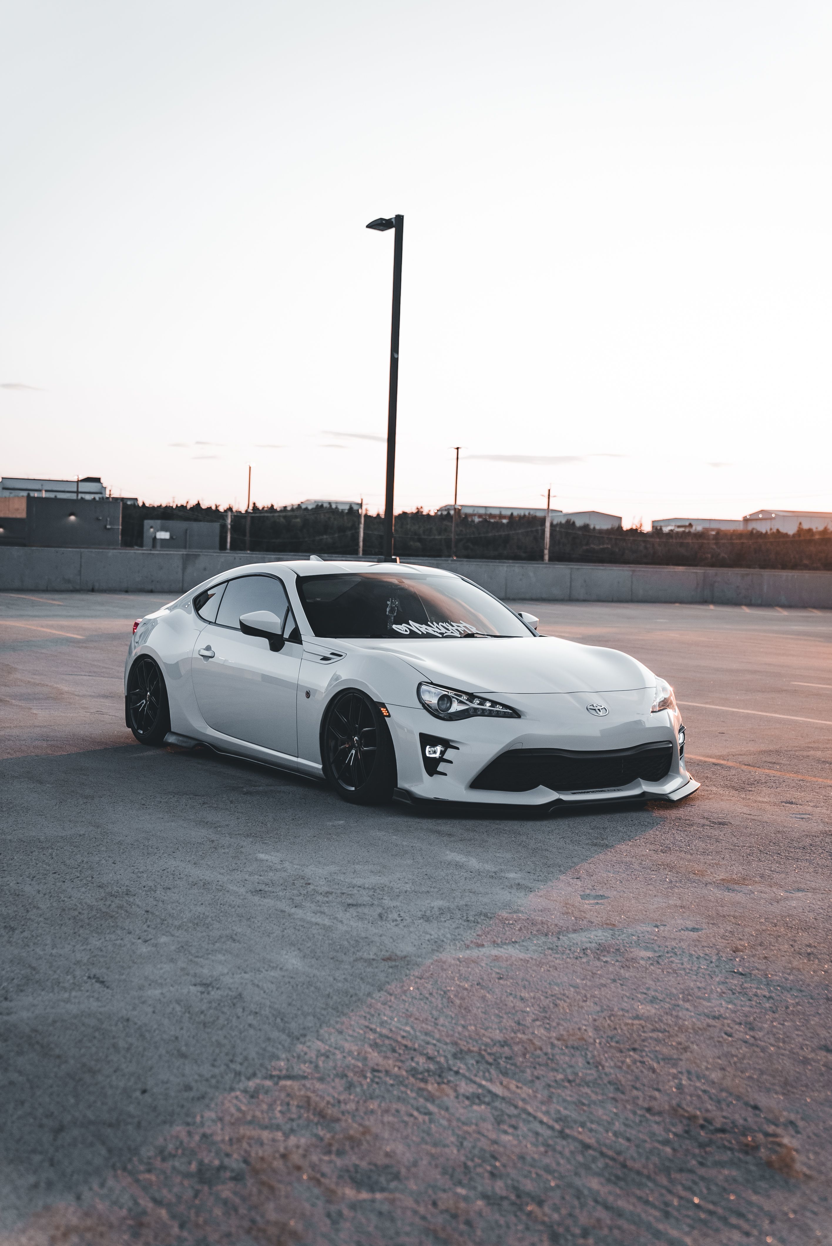 Sleek White Toyota GT86 with Widebody Kit · Free Stock Photo