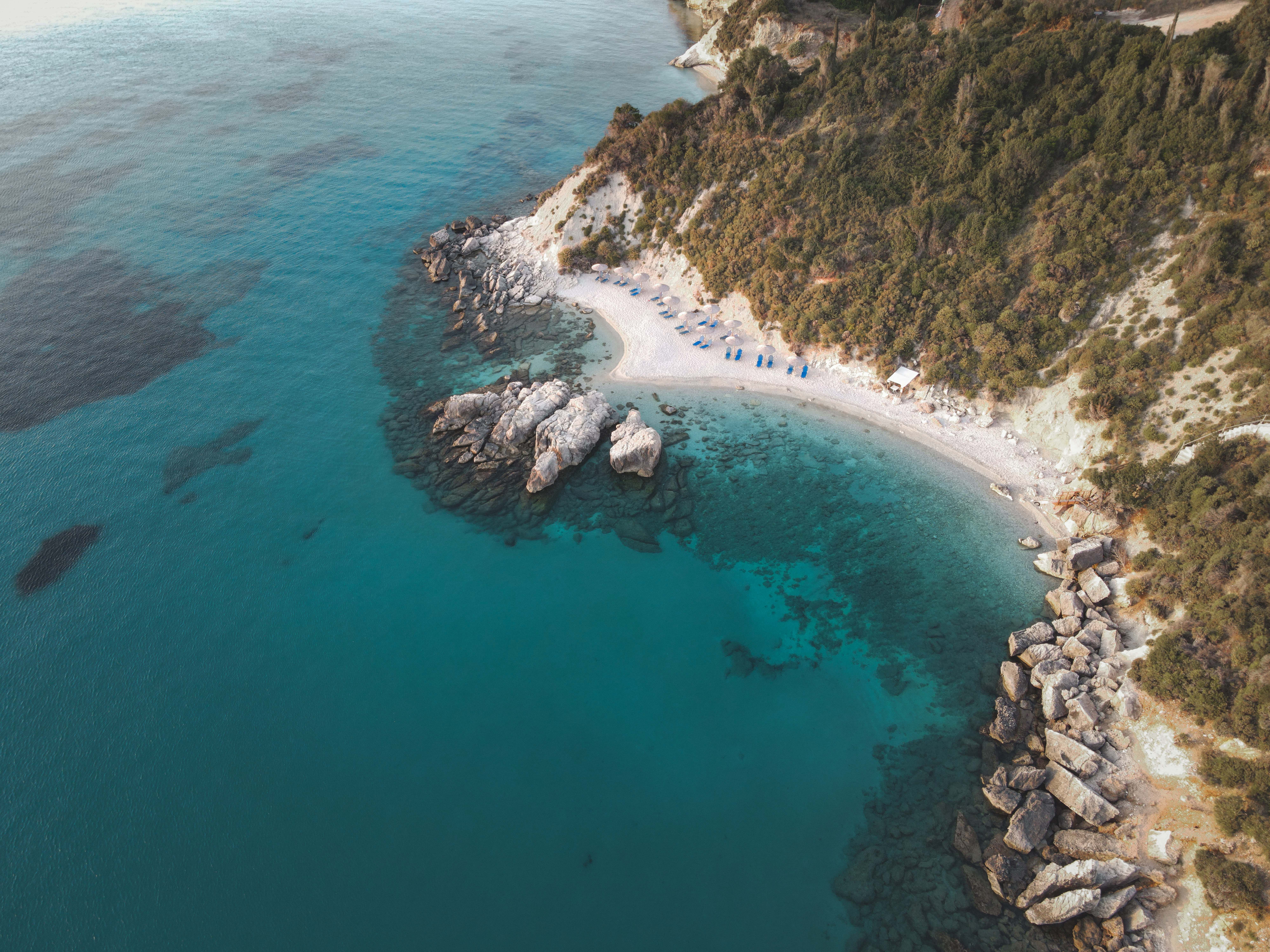 Breathtaking Aerial View of Zante Beach in Greece · Free Stock Photo