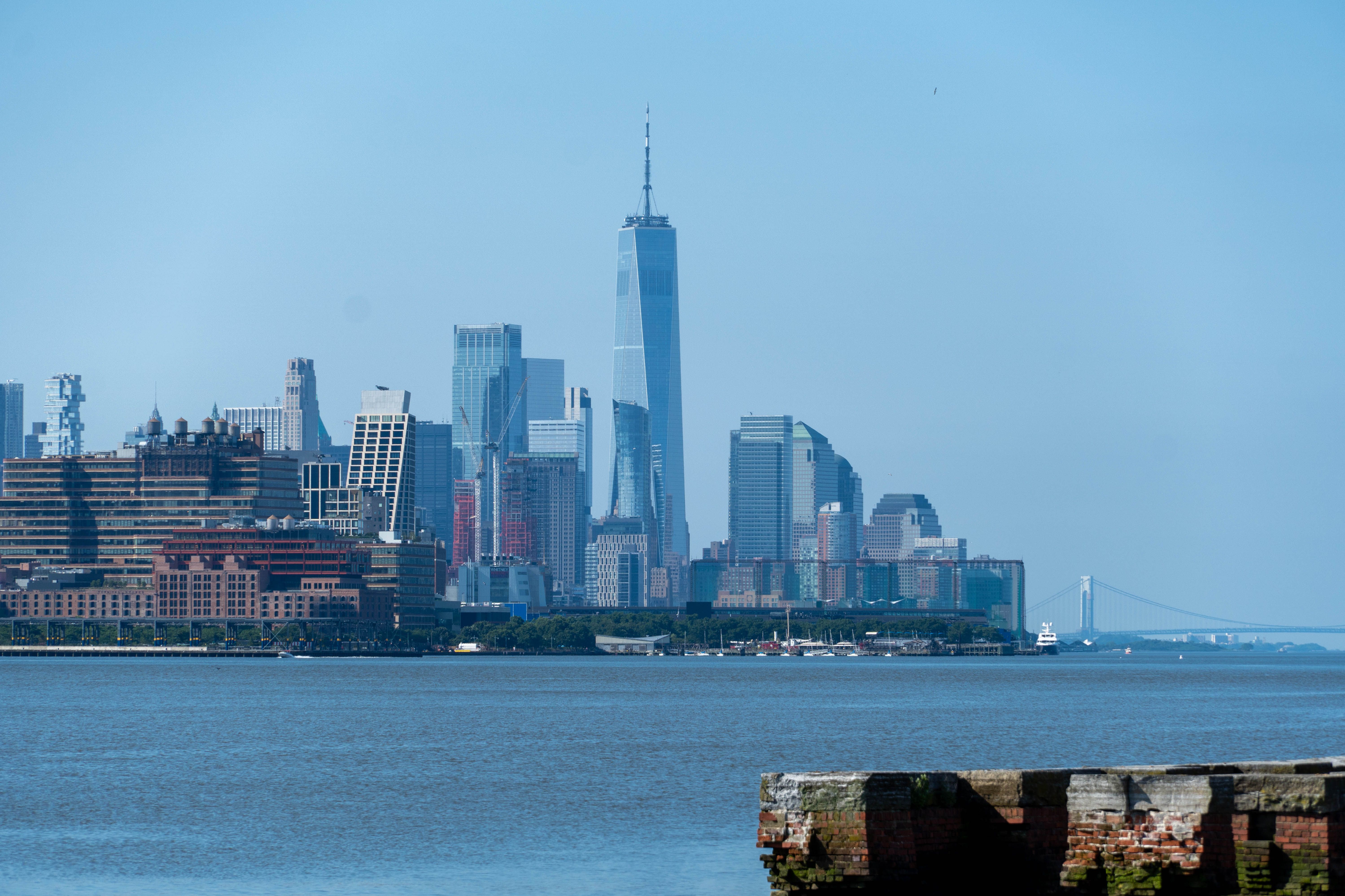 Hoboken Waterfront View of New York City Skyline · Free Stock Photo