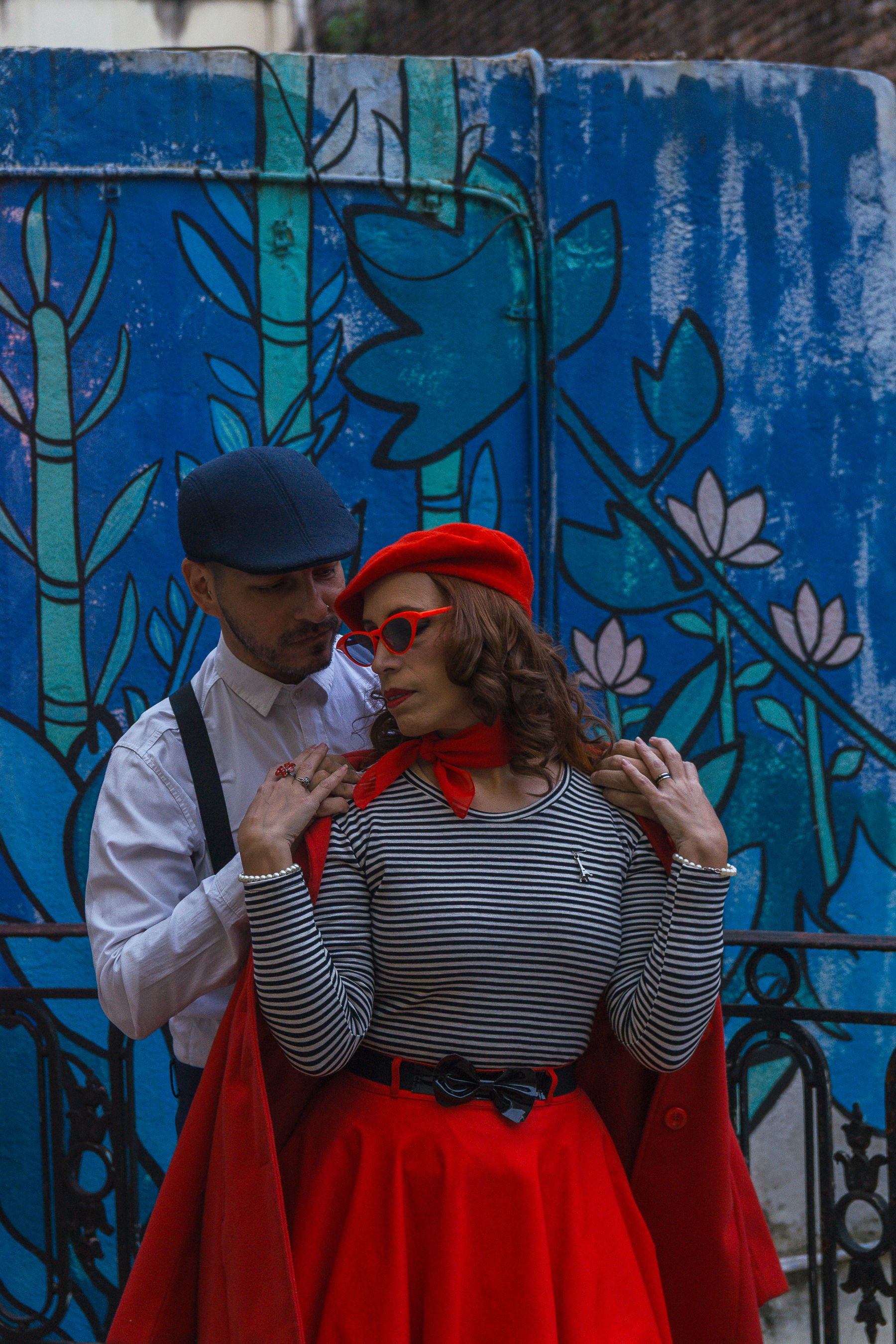 Colorful Urban Fashion Couple Portrait · Free Stock Photo