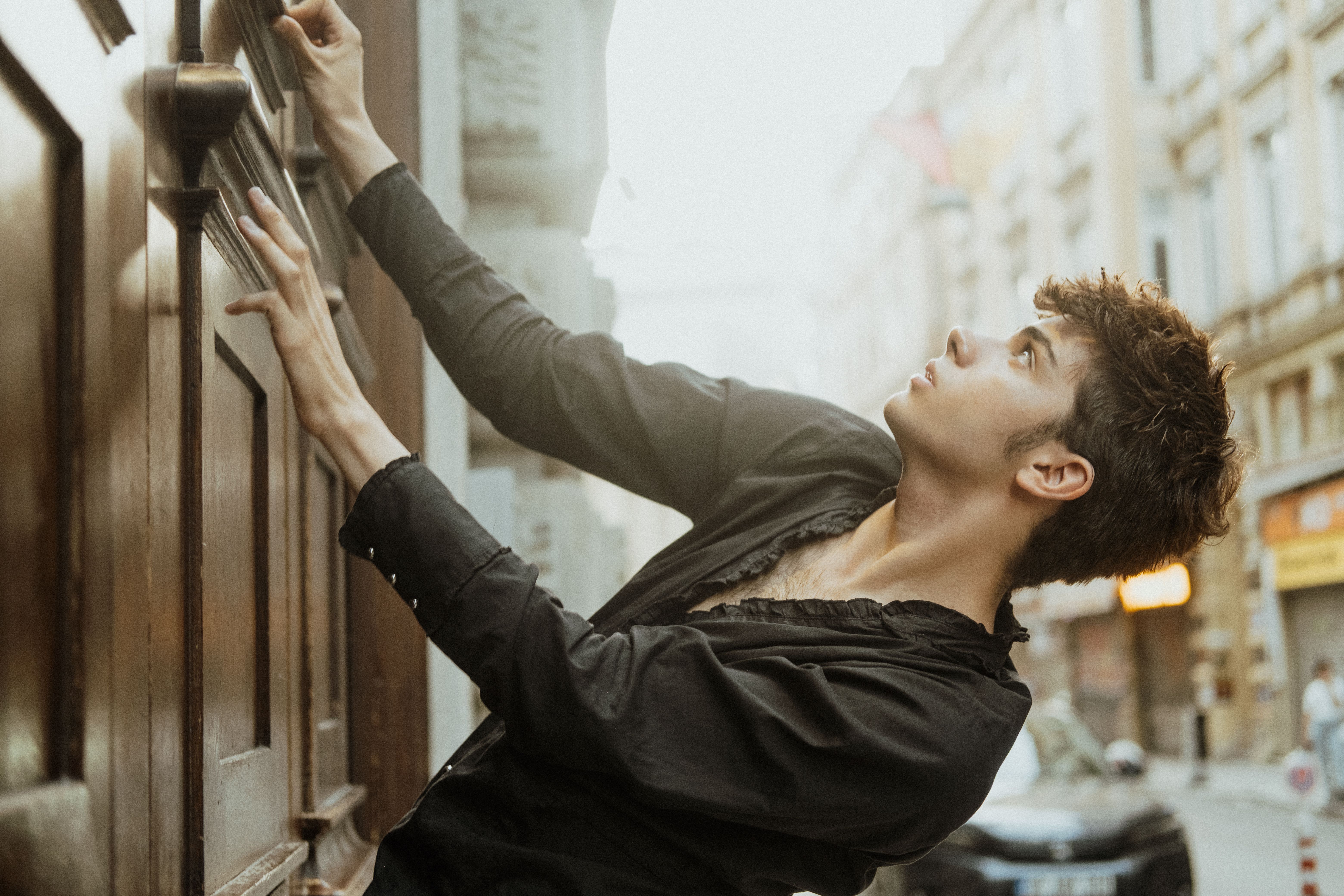 Young Man in Black Shirt in Istanbul Street · Free Stock Photo