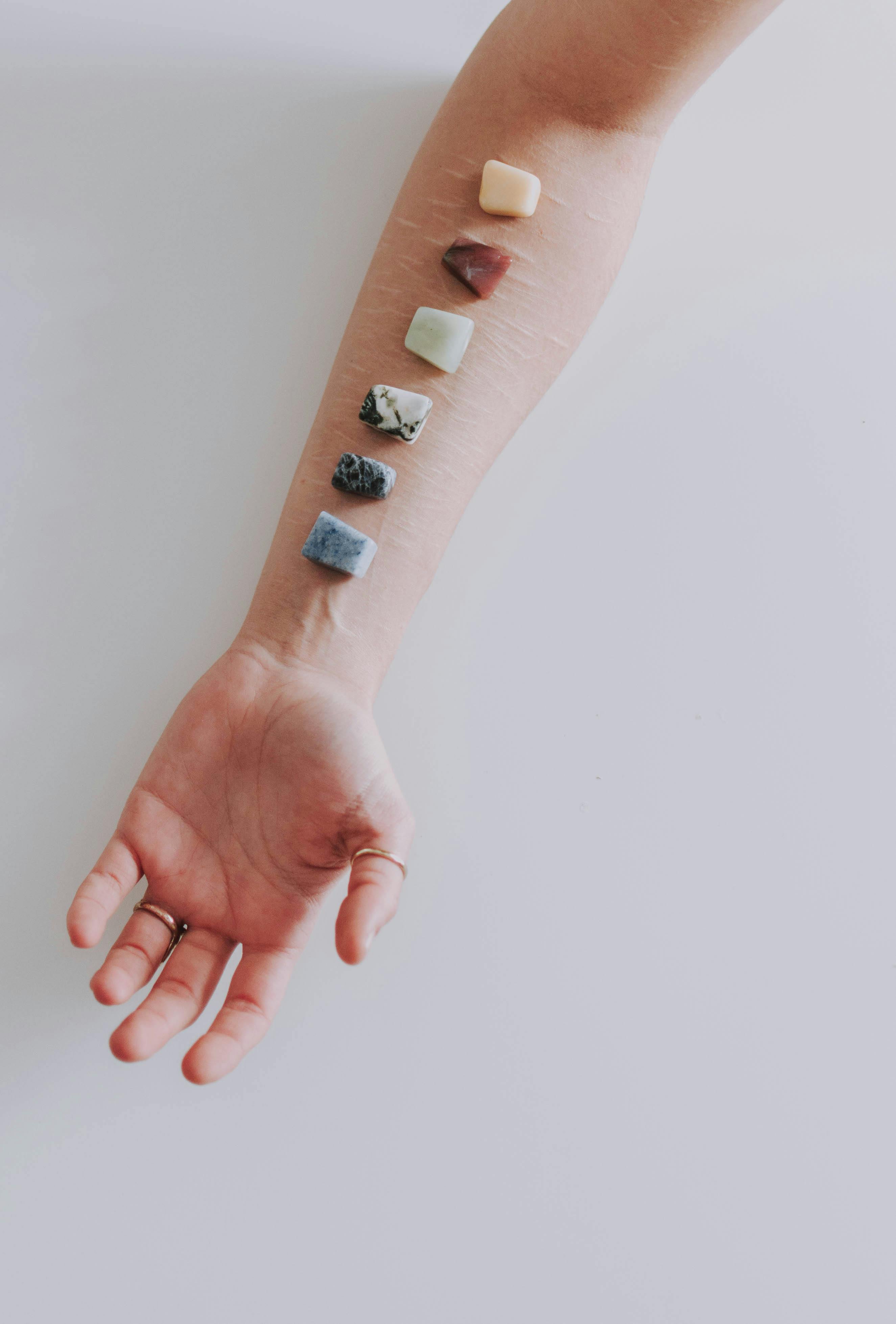 Stones on Person's Arm · Free Stock Photo