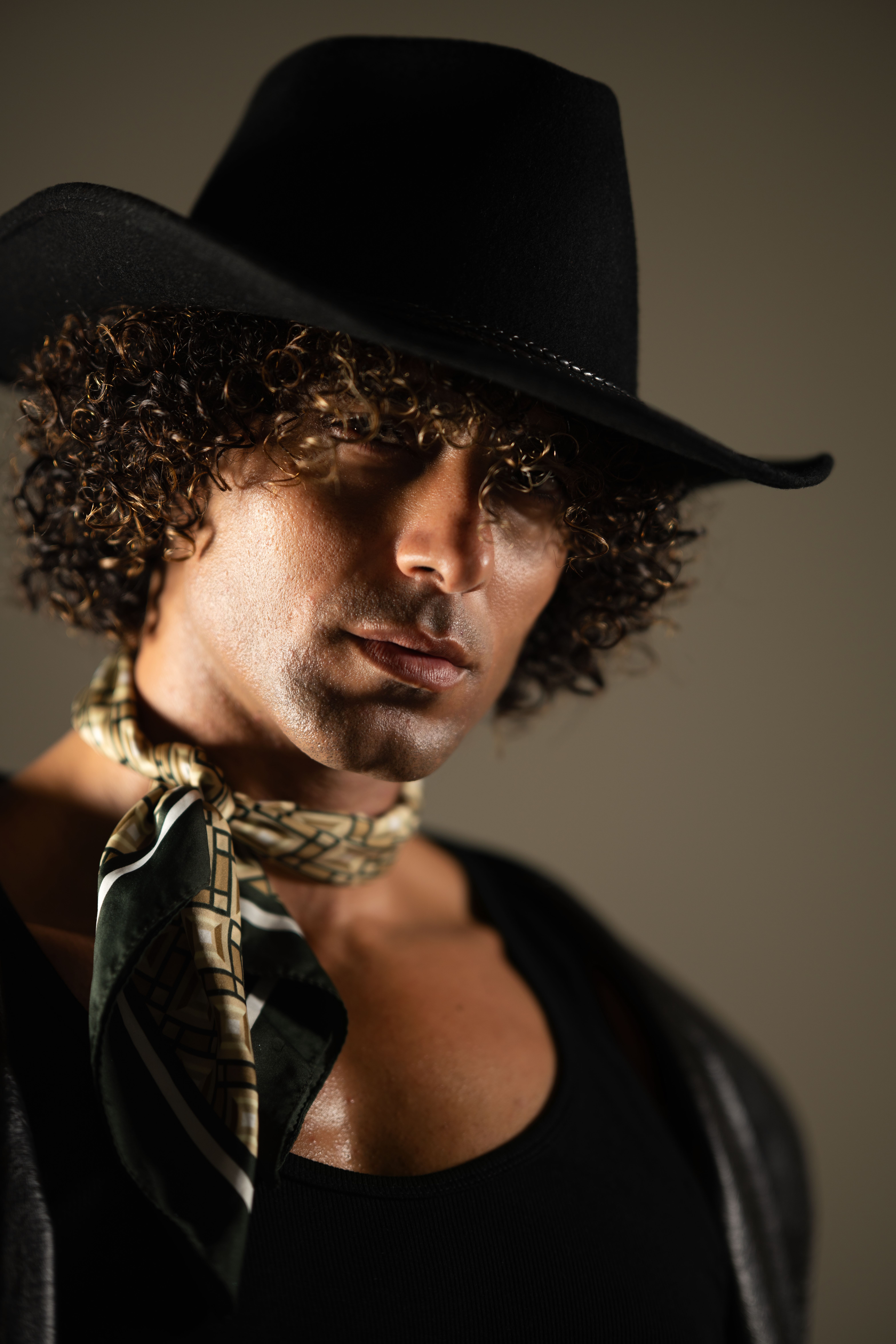 Stylish Male Model in Dramatic Portrait · Free Stock Photo