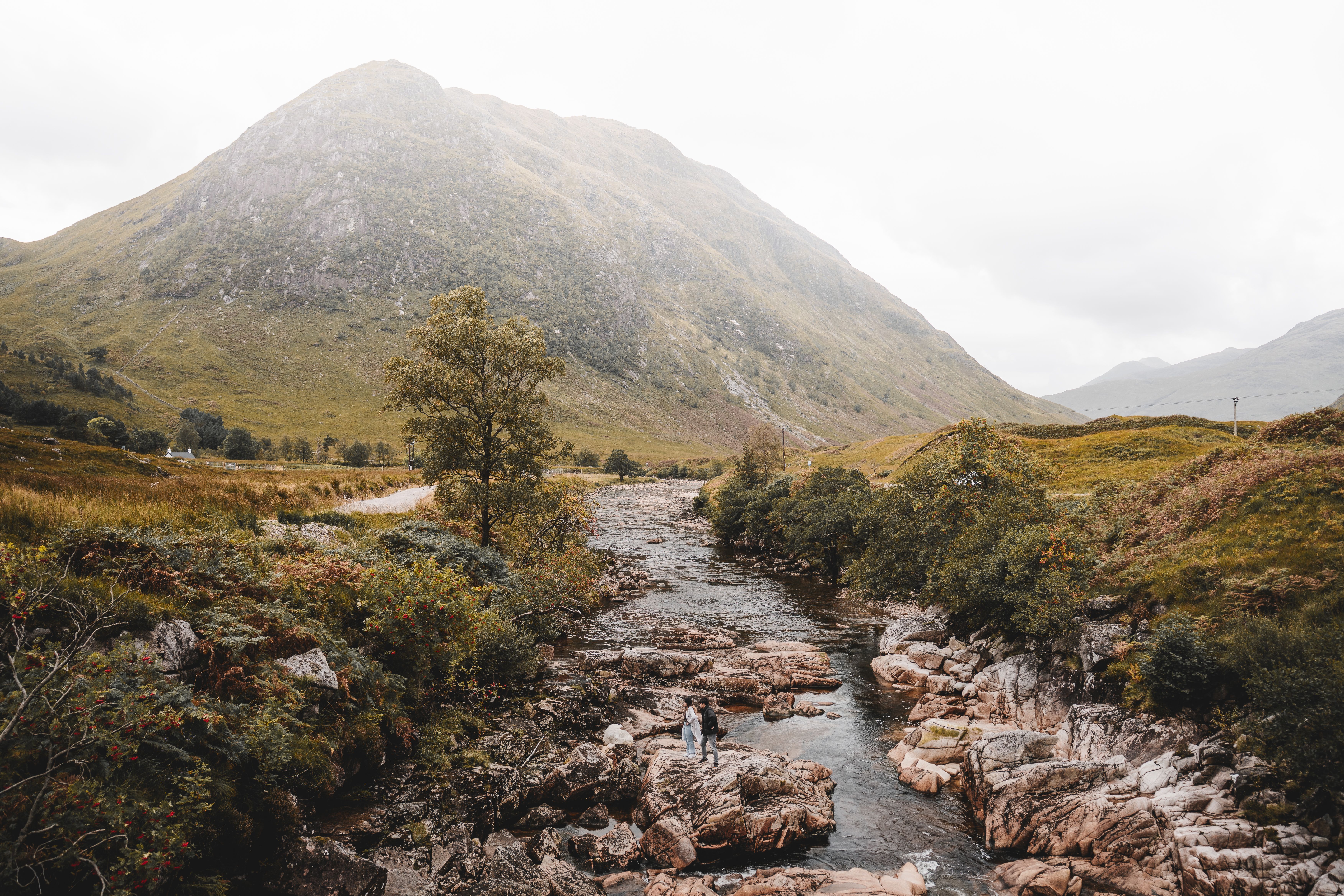 Scenic View of Scottish Highlands River Valley · Free Stock Photo