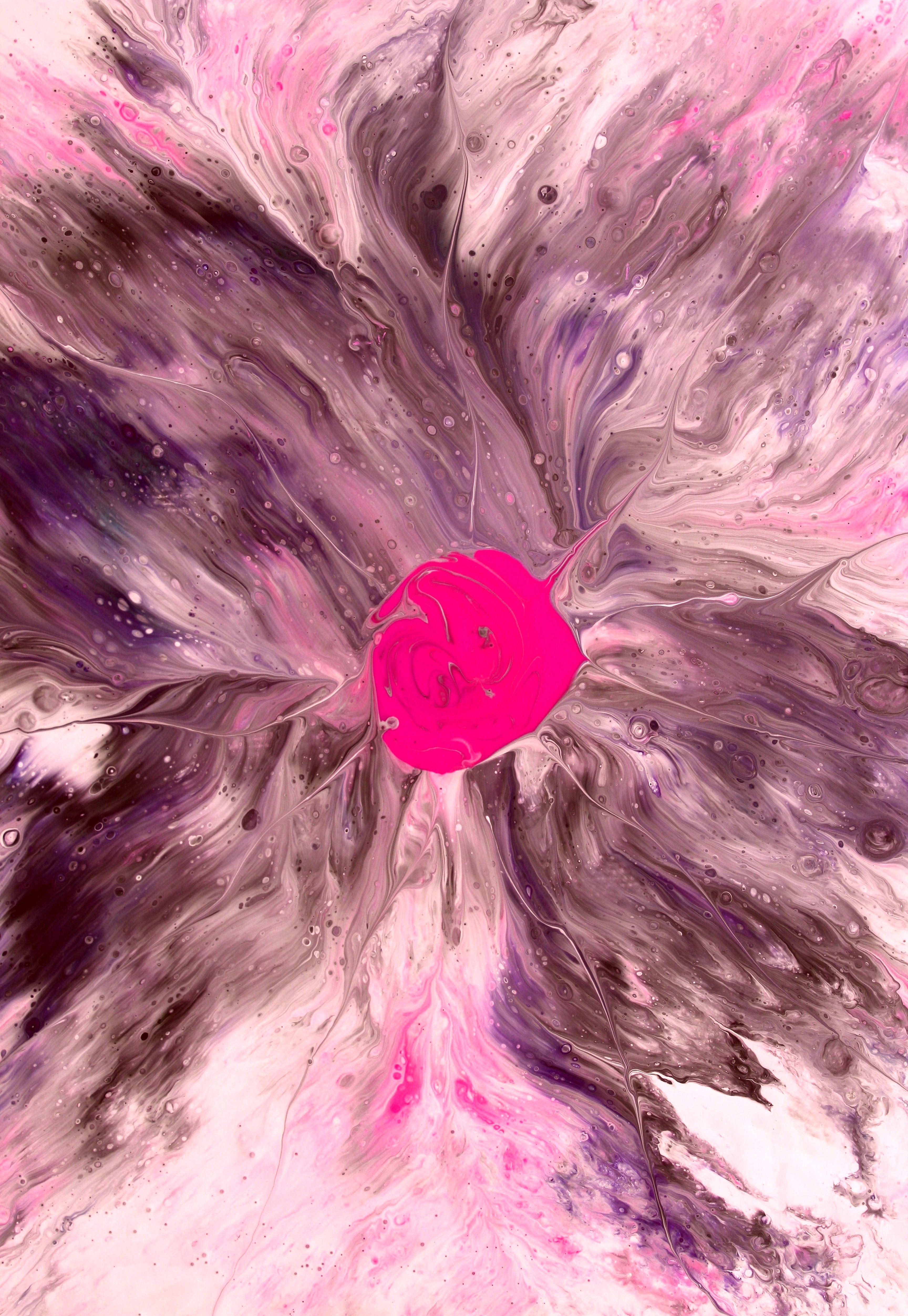 Vibrant Abstract Art with Pink and Purple Swirls · Free Stock Photo