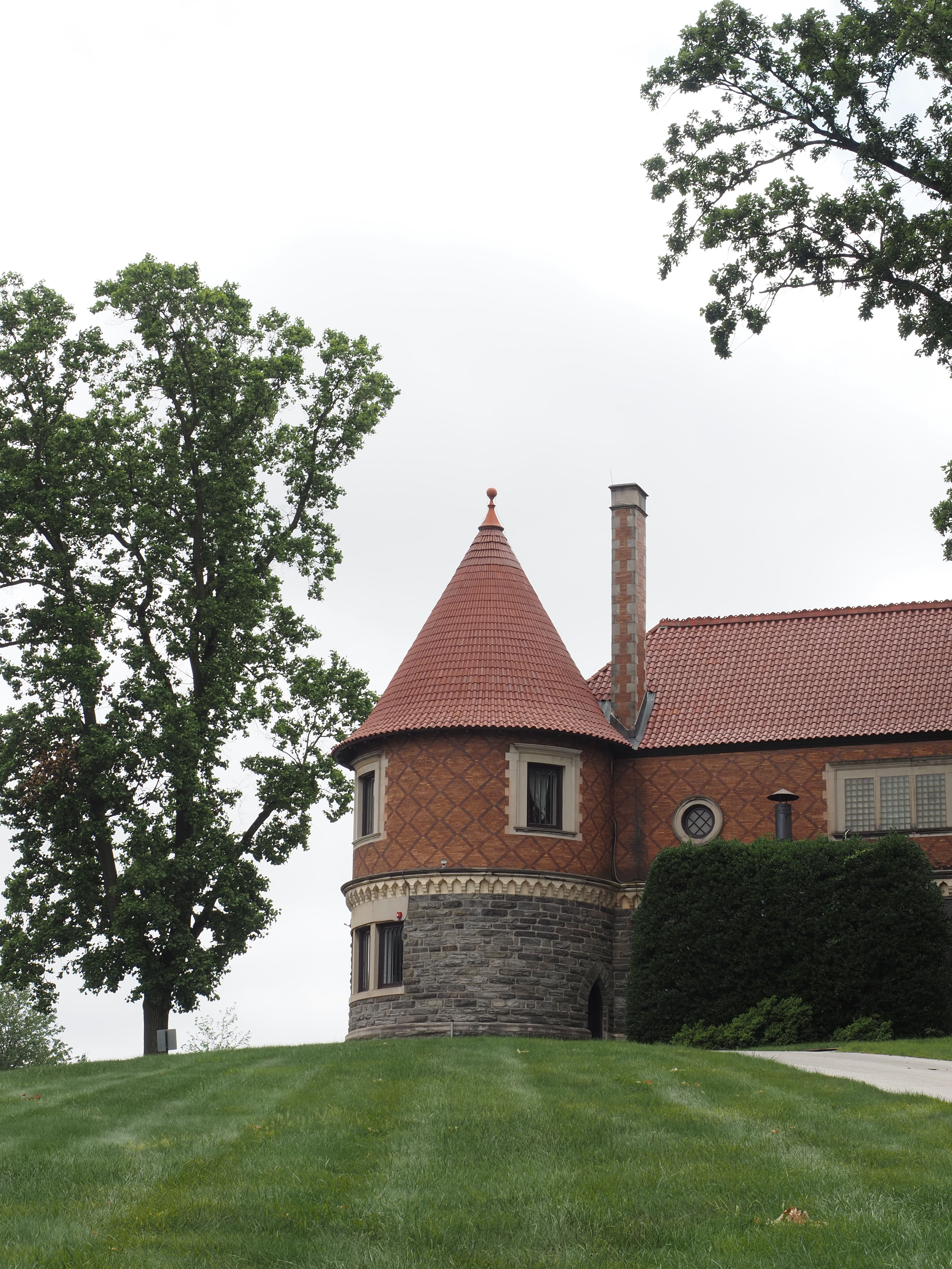 Historic Brick Tower with Red Roof in Glenside · Free Stock Photo