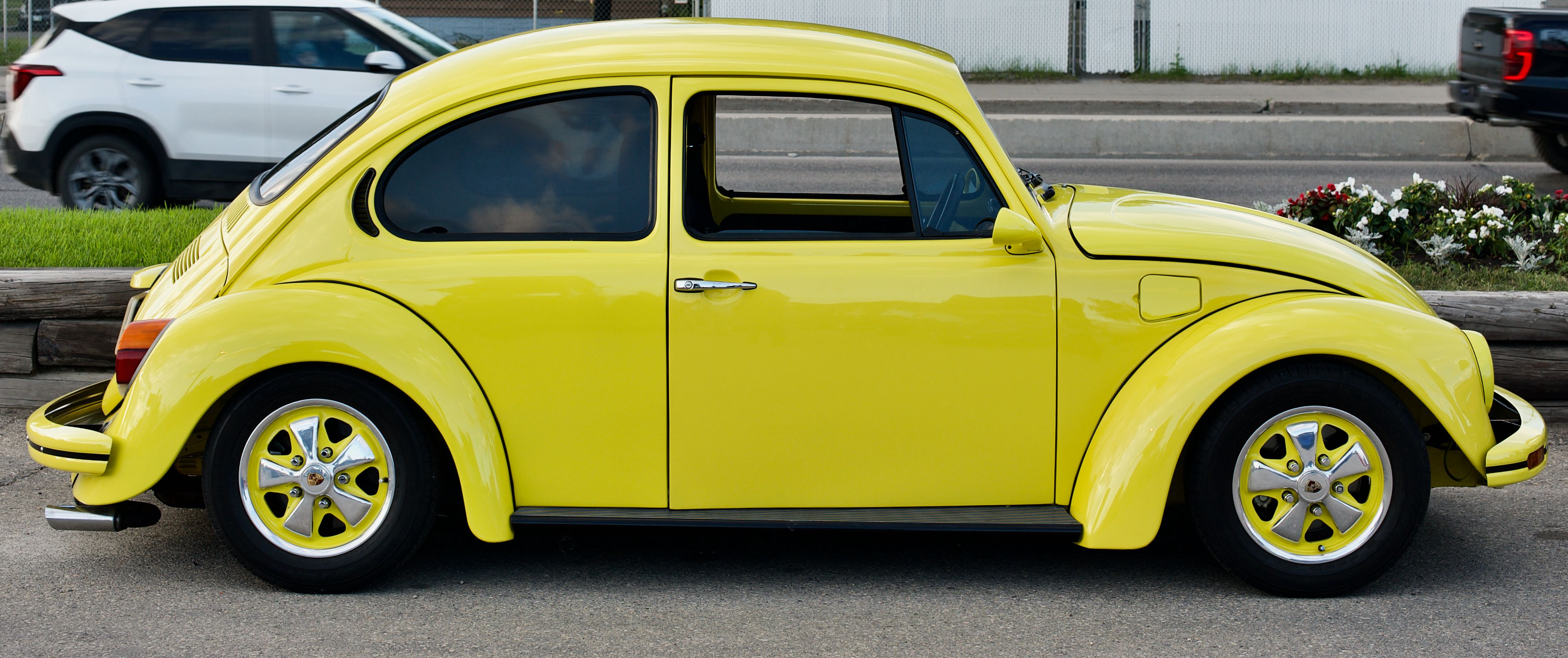 Classic Yellow Vintage Car in Urban Setting · Free Stock Photo