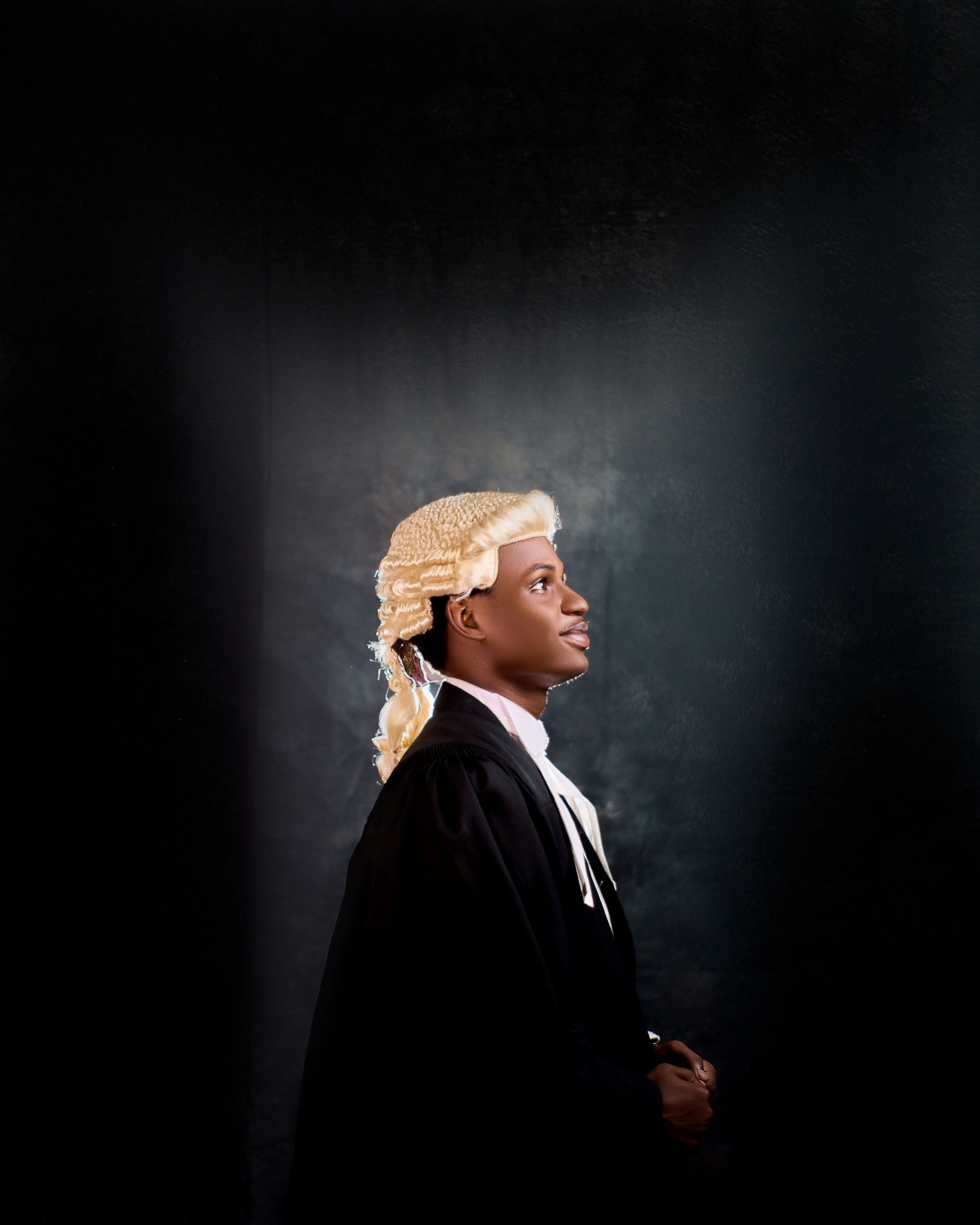 Side Profile of Professional Barrister in Robes · Free Stock Photo