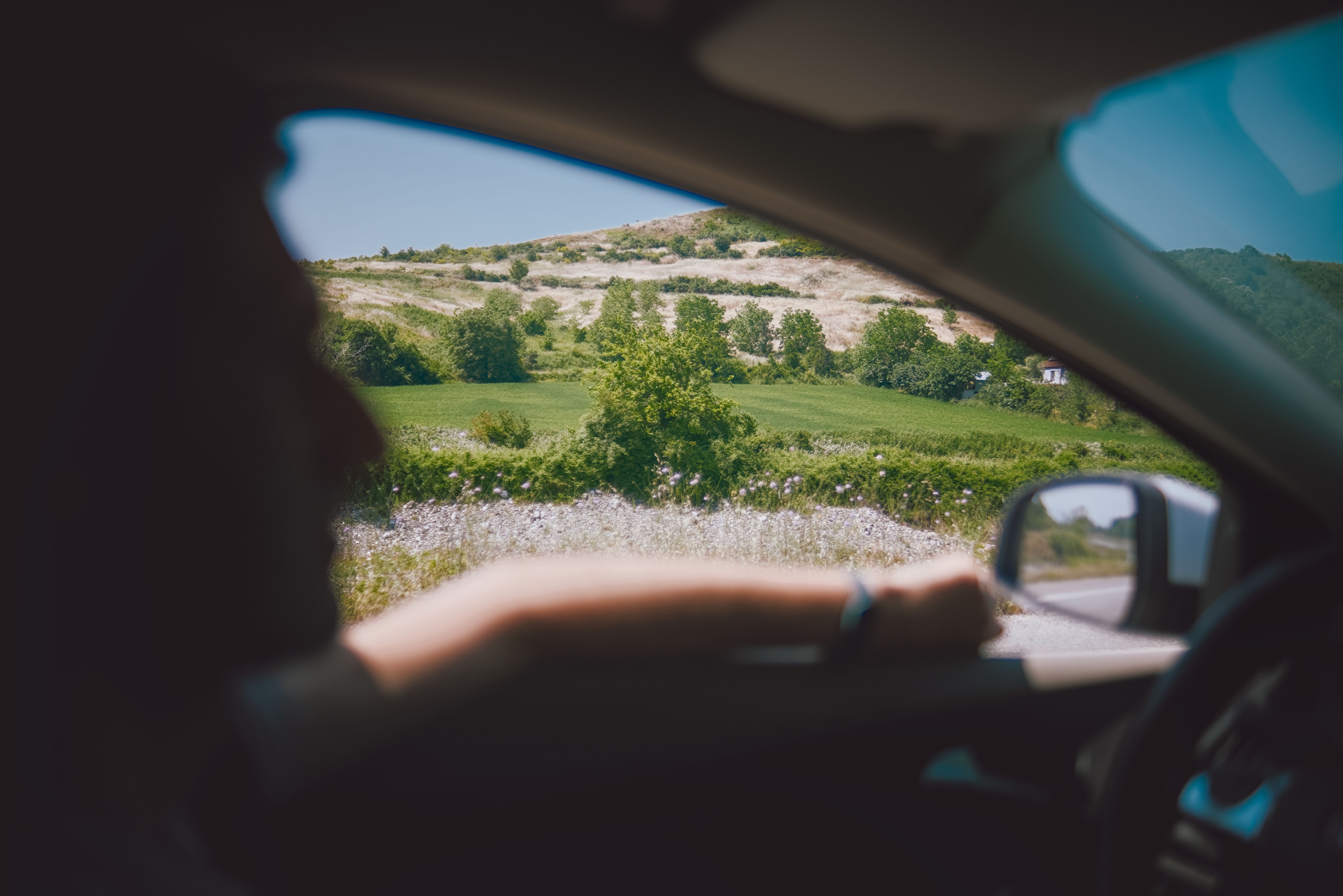 Scenic Drive Through Countryside Landscape · Free Stock Photo