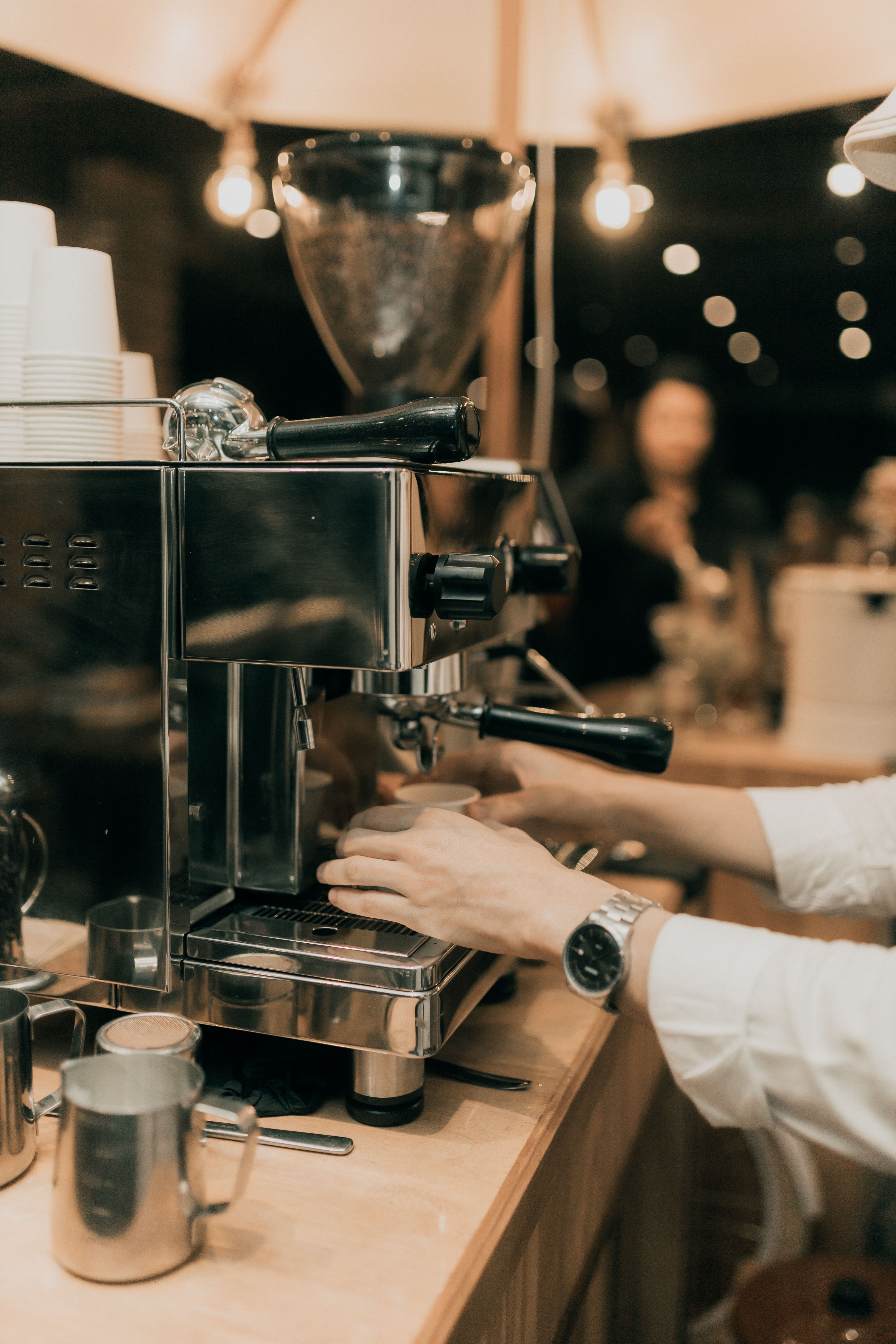 Barista Making Espresso at Coffee Shop · Free Stock Photo