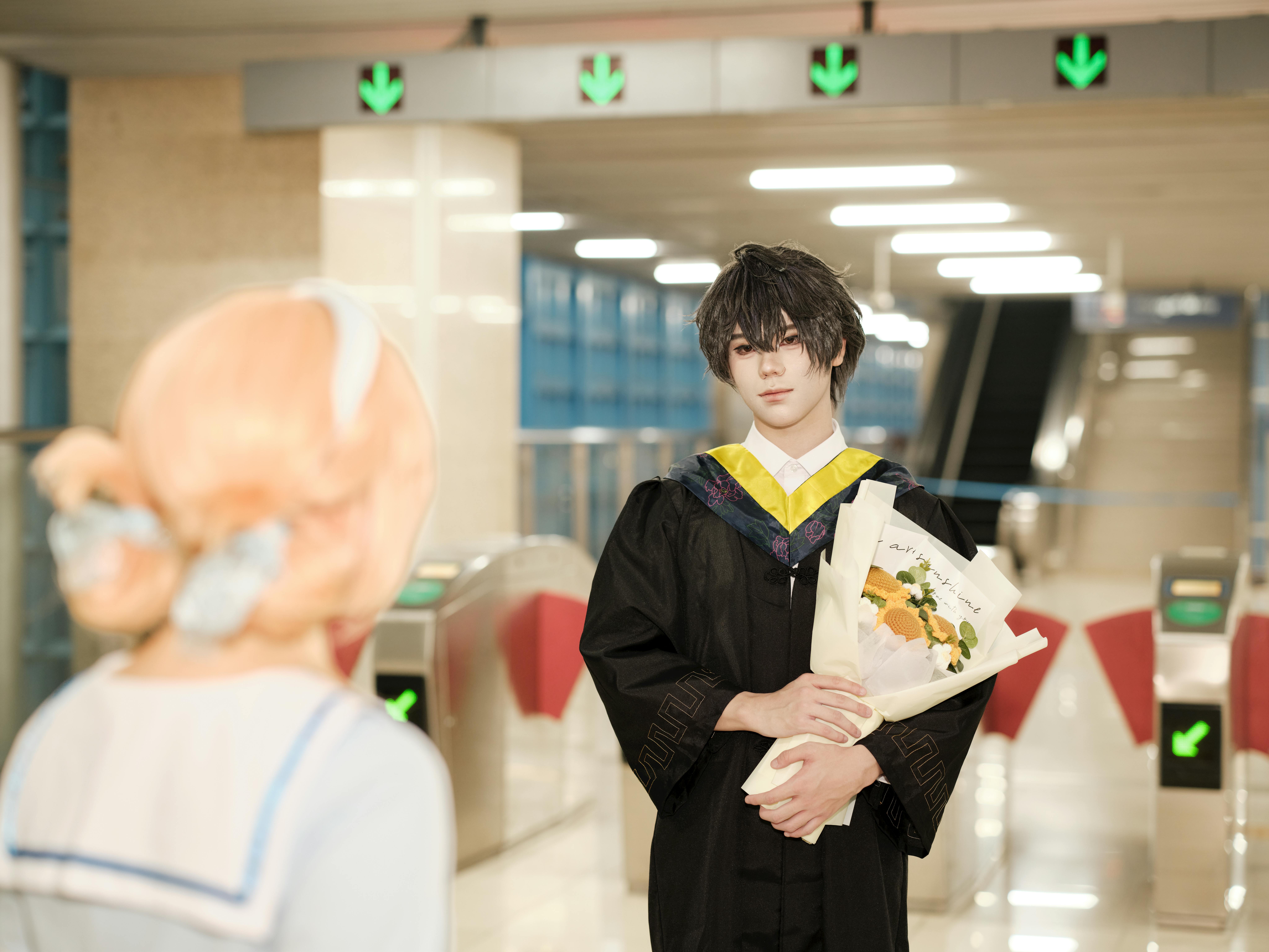 Celebración De Graduación En La Estación De Metro De Urban · Foto de ...