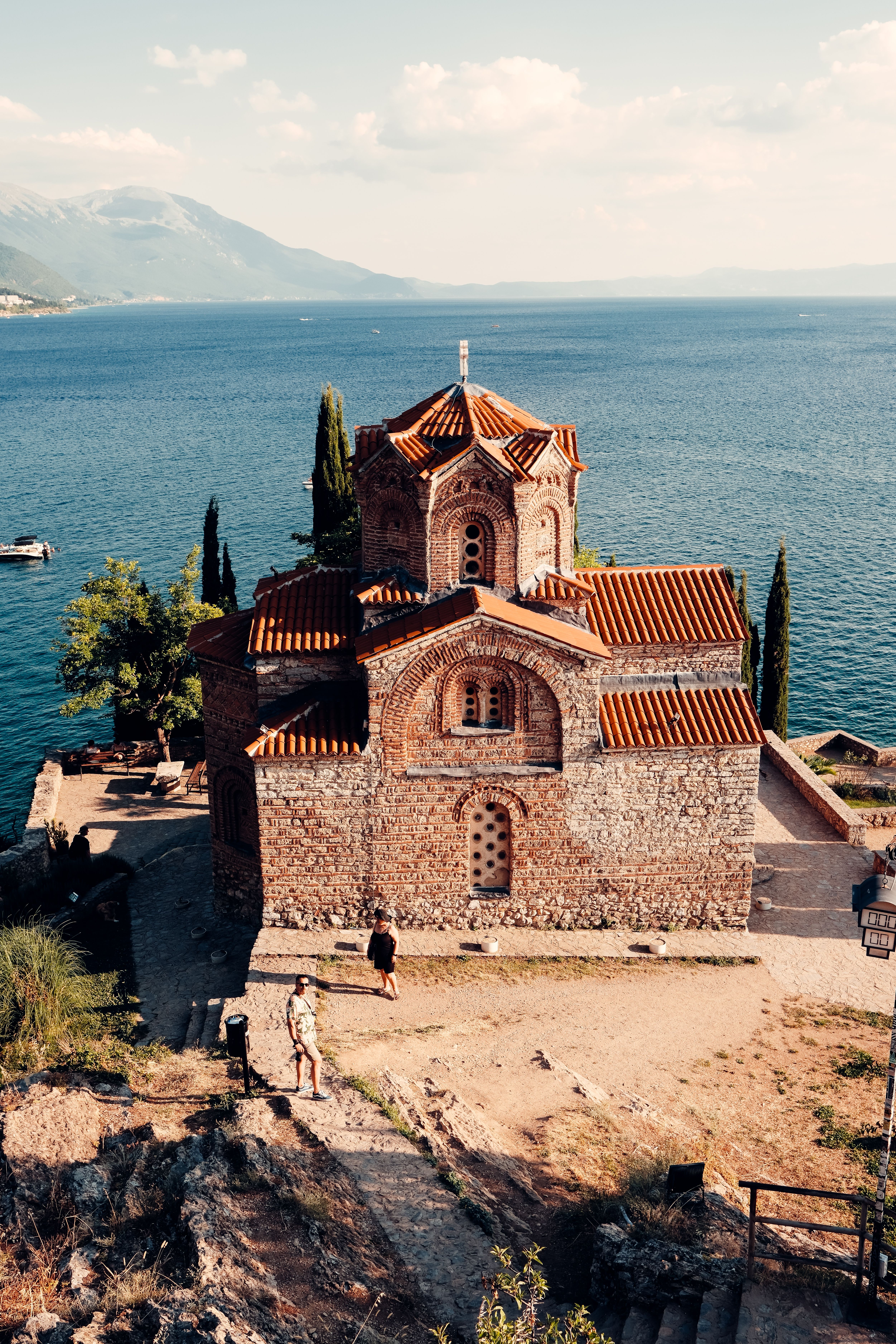 St. John at Kaneo Church Overlooking Lake Ohrid · Free Stock Photo