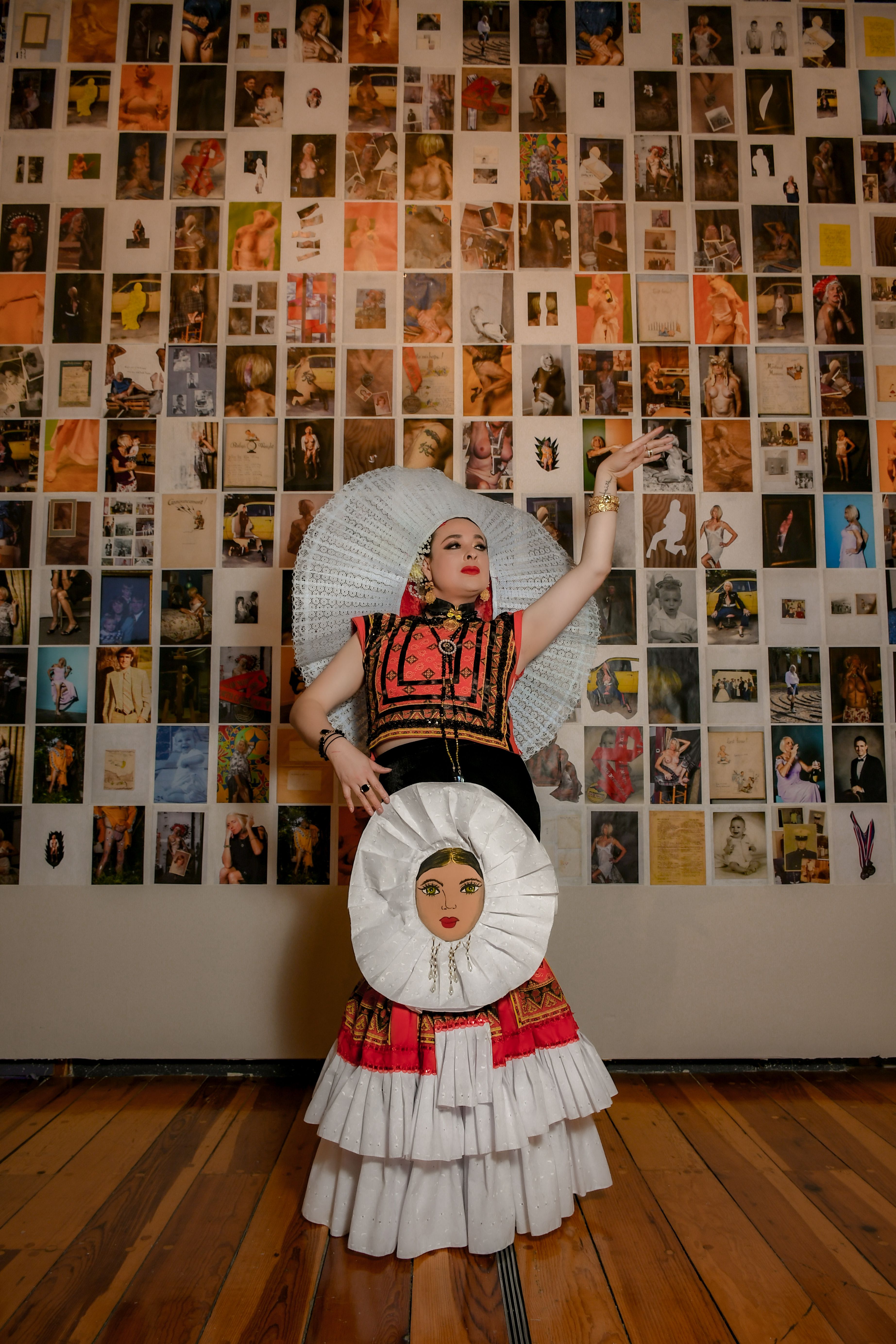 Traditional Costume Portrait in Art Gallery · Free Stock Photo