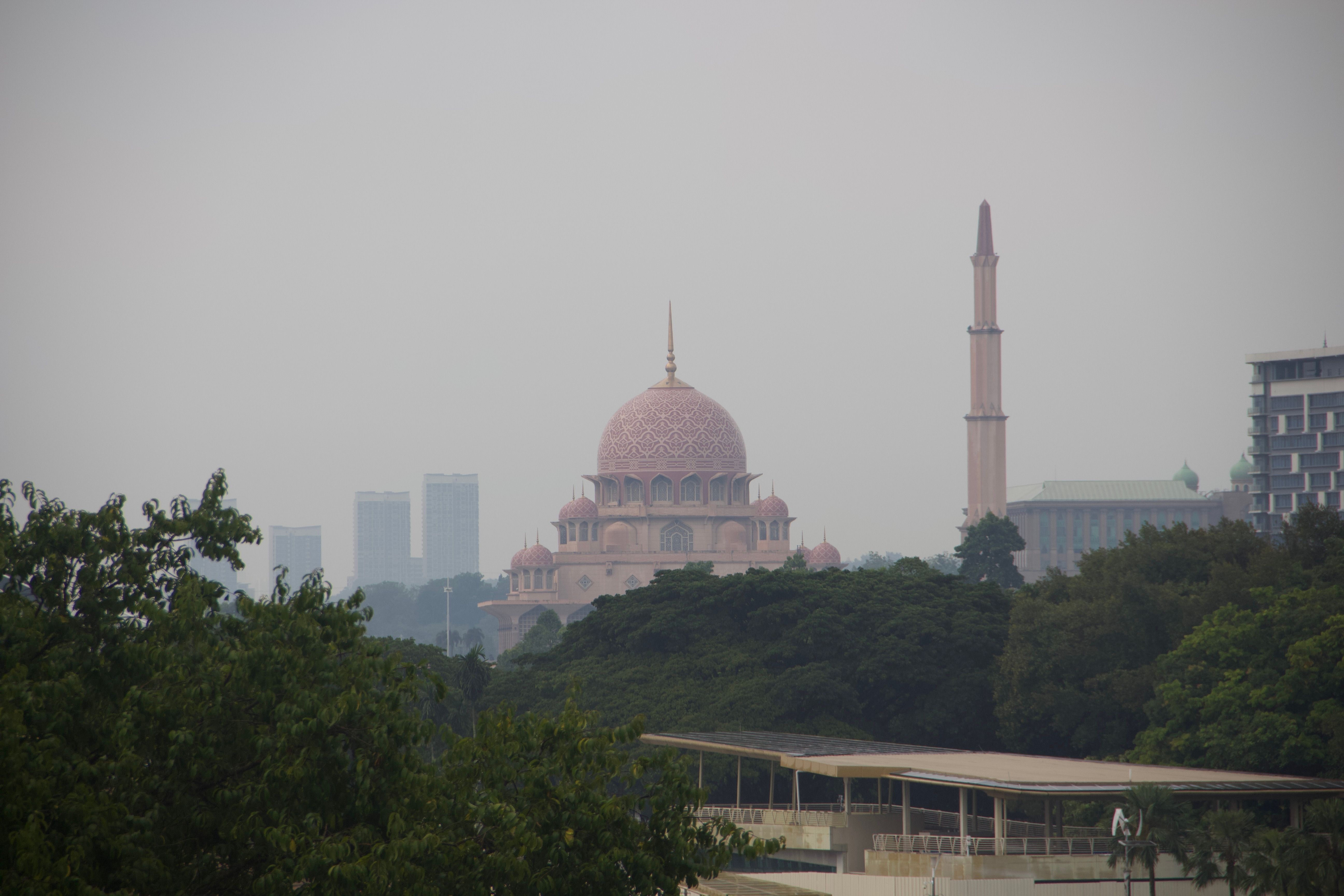 Putra Mosque in Cloudy Urban Landscape · Free Stock Photo