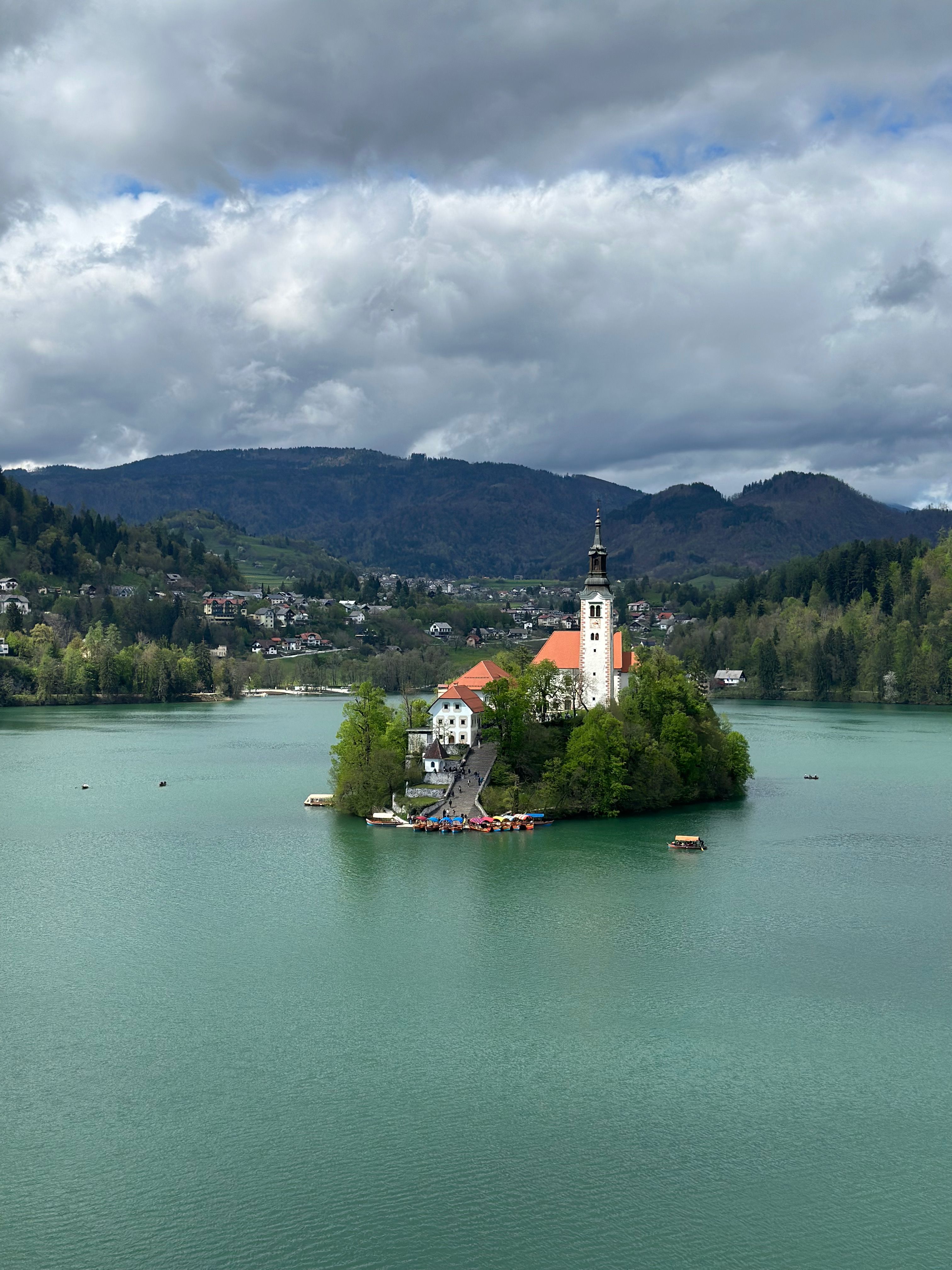 Idyllic View of Church on Lake Bled, Slovenia · Free Stock Photo