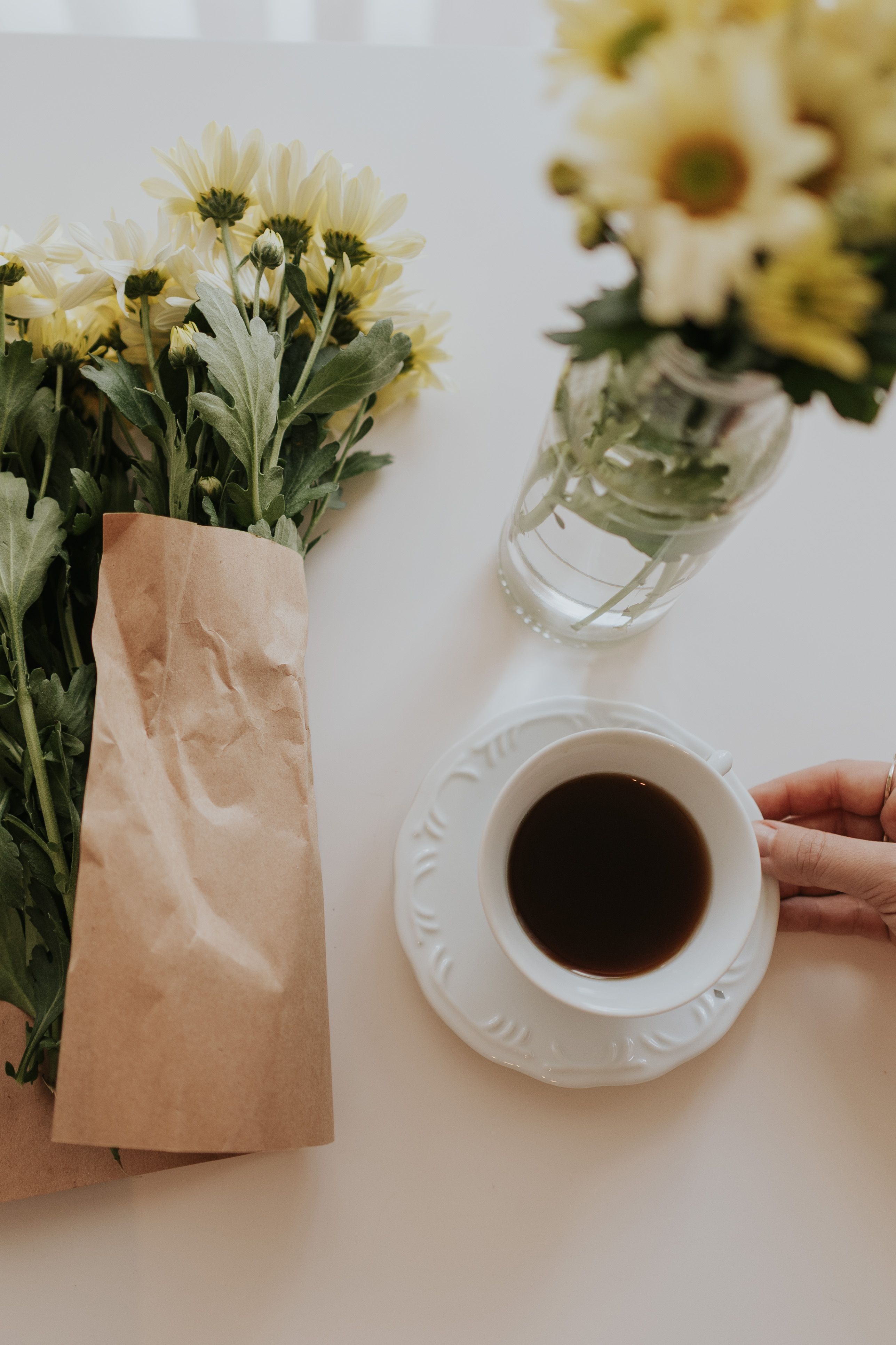 Morning Flower And Coffee Photos, Download The BEST Free Morning Flower ...