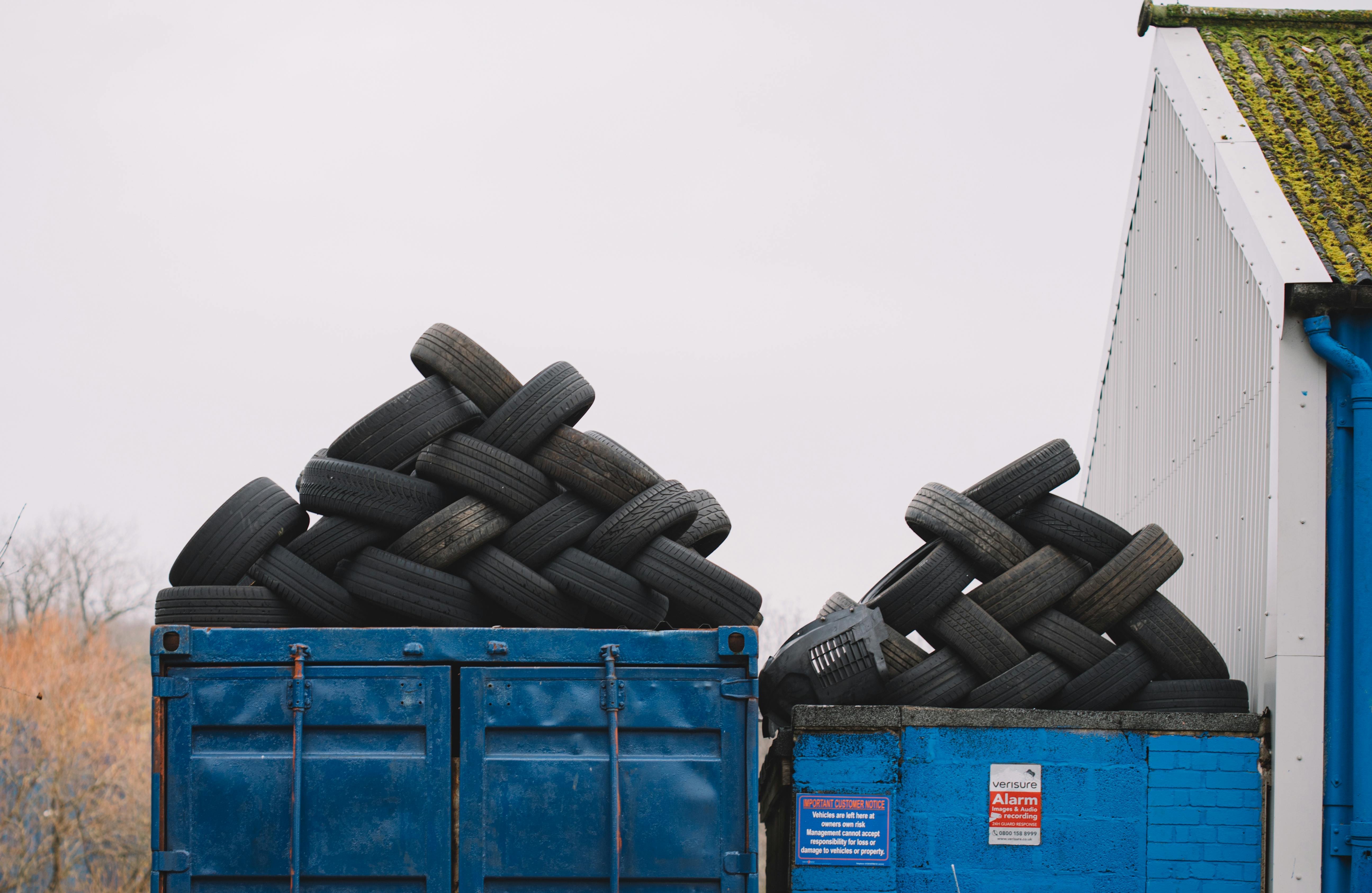 Pile of Vehicle Tires · Free Stock Photo
