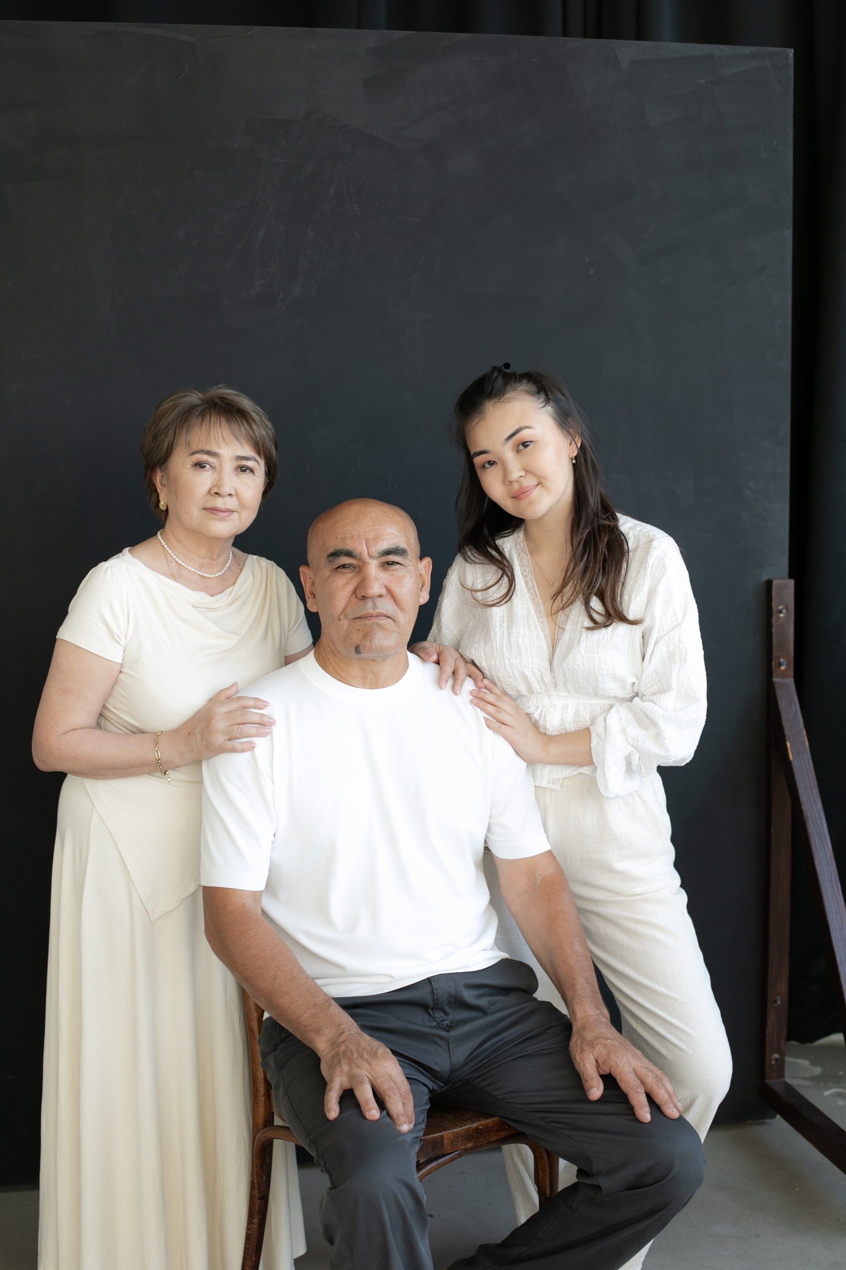 Family Portrait of Three Generations Indoors · Free Stock Photo