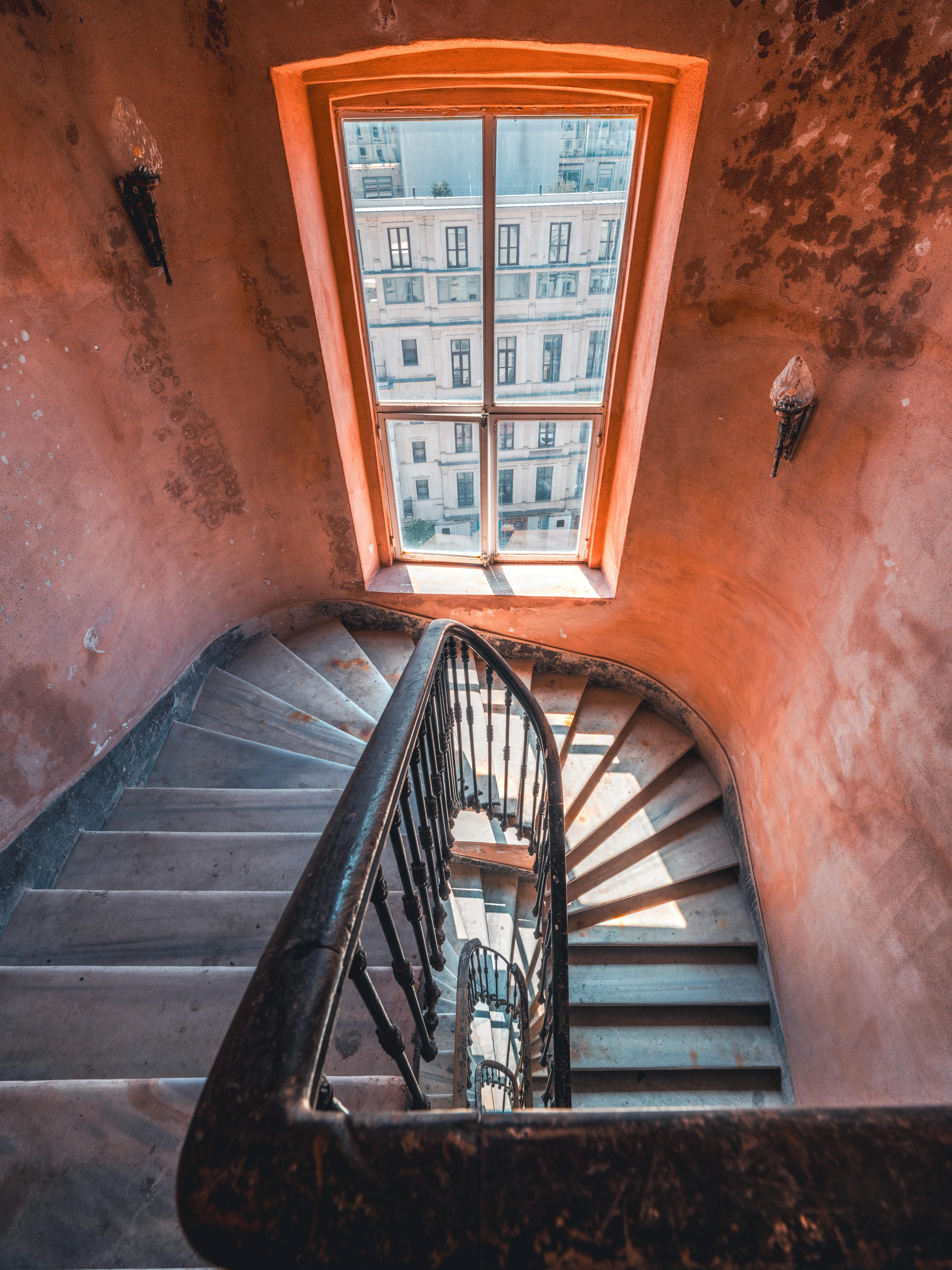 Spiral Staircase with City View in İstanbul · Free Stock Photo