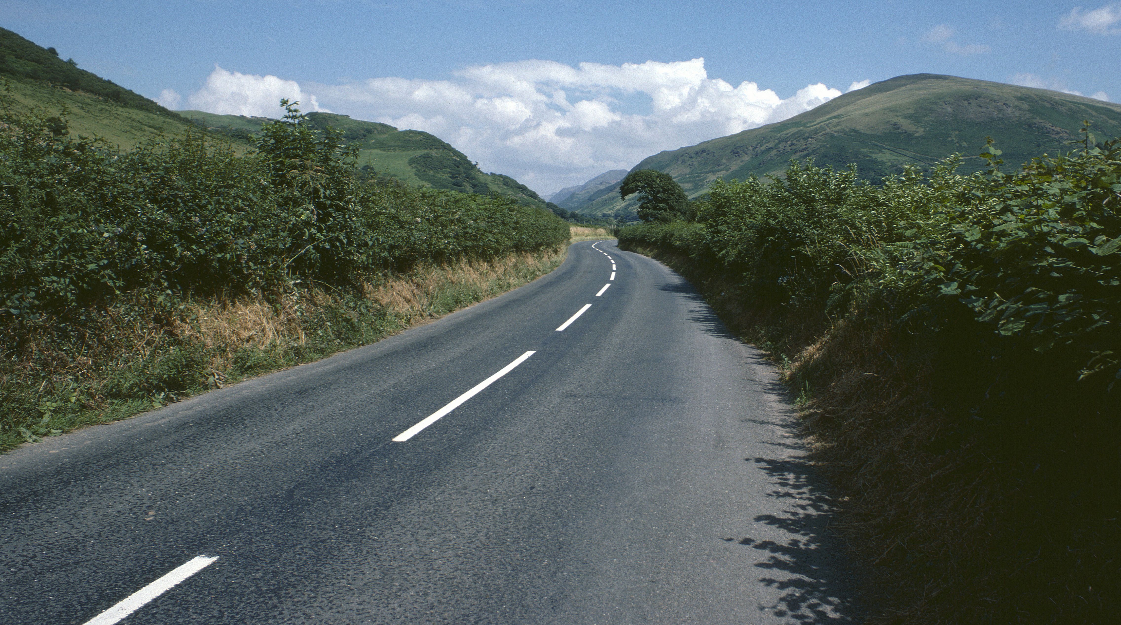Scenic Country Road in Welsh Countryside · Free Stock Photo
