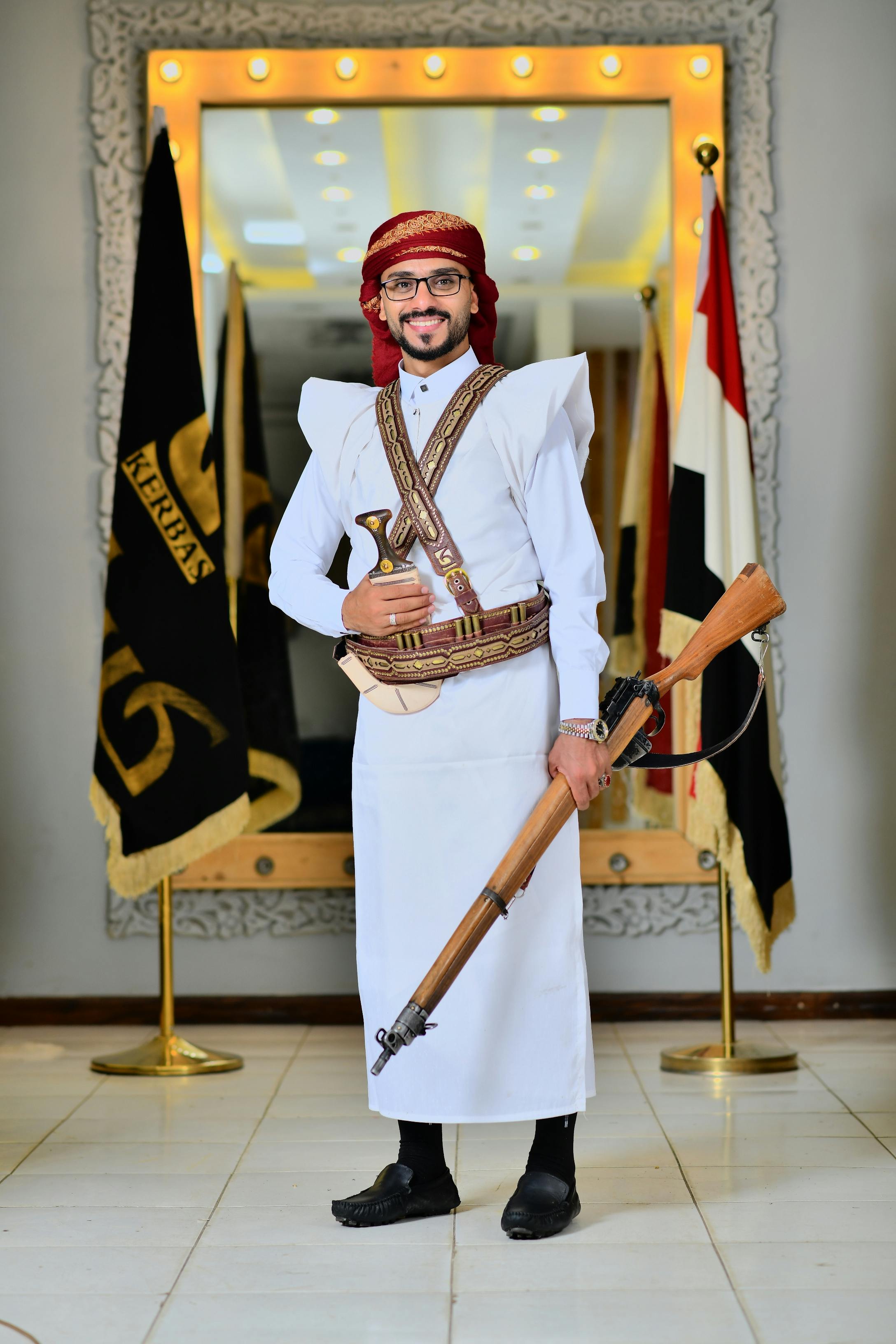 Traditional Saudi Man in Ceremonial Dress · Free Stock Photo