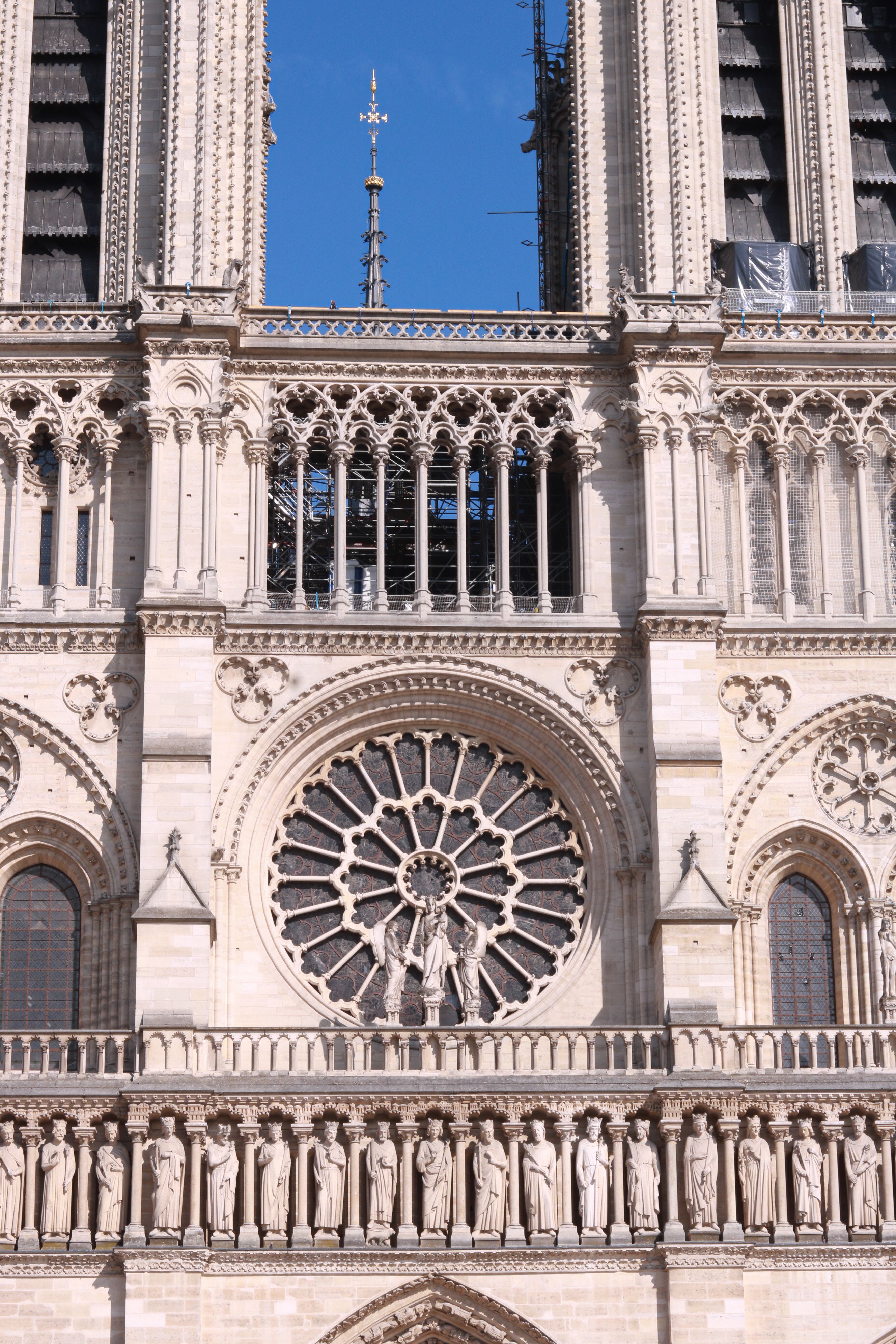 Notre-Dame Cathedral Rose Window in Paris · Free Stock Photo