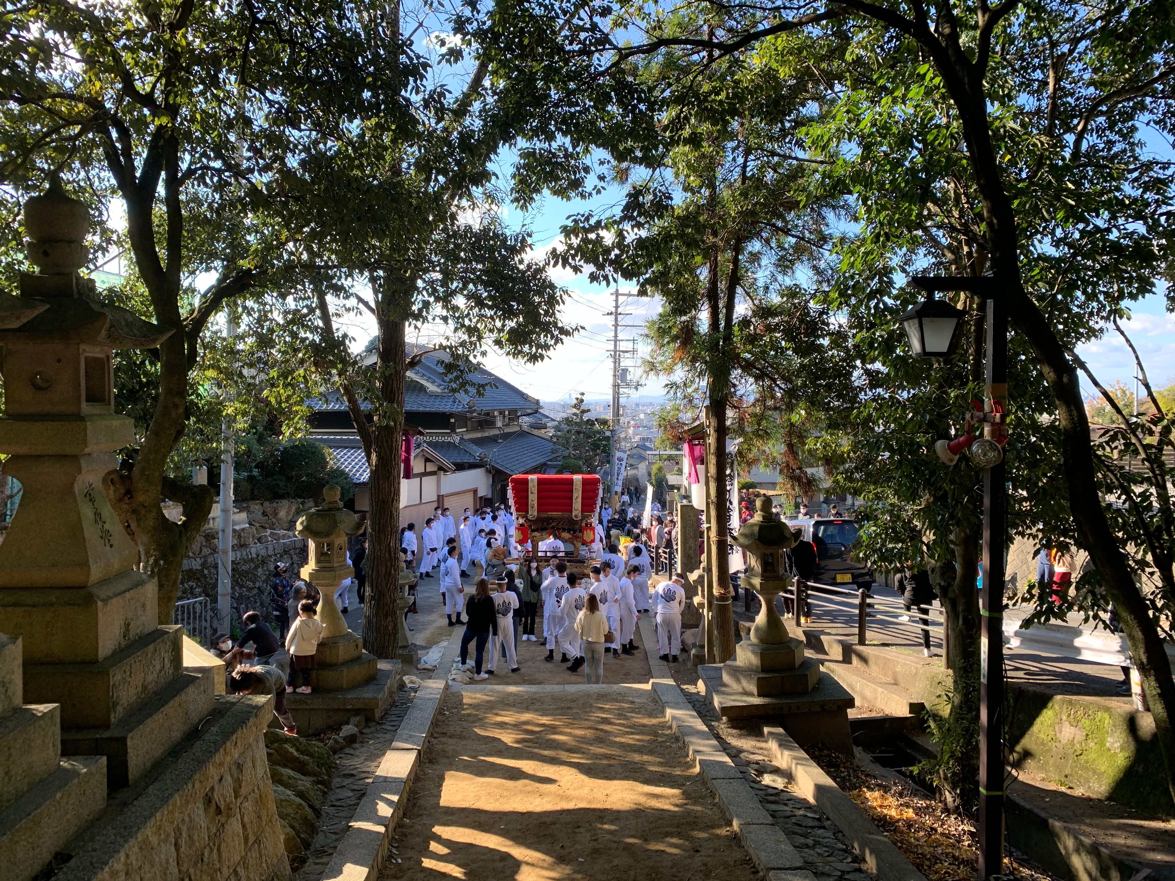 Traditional Japanese Festival Procession in Autumn · Free Stock Photo