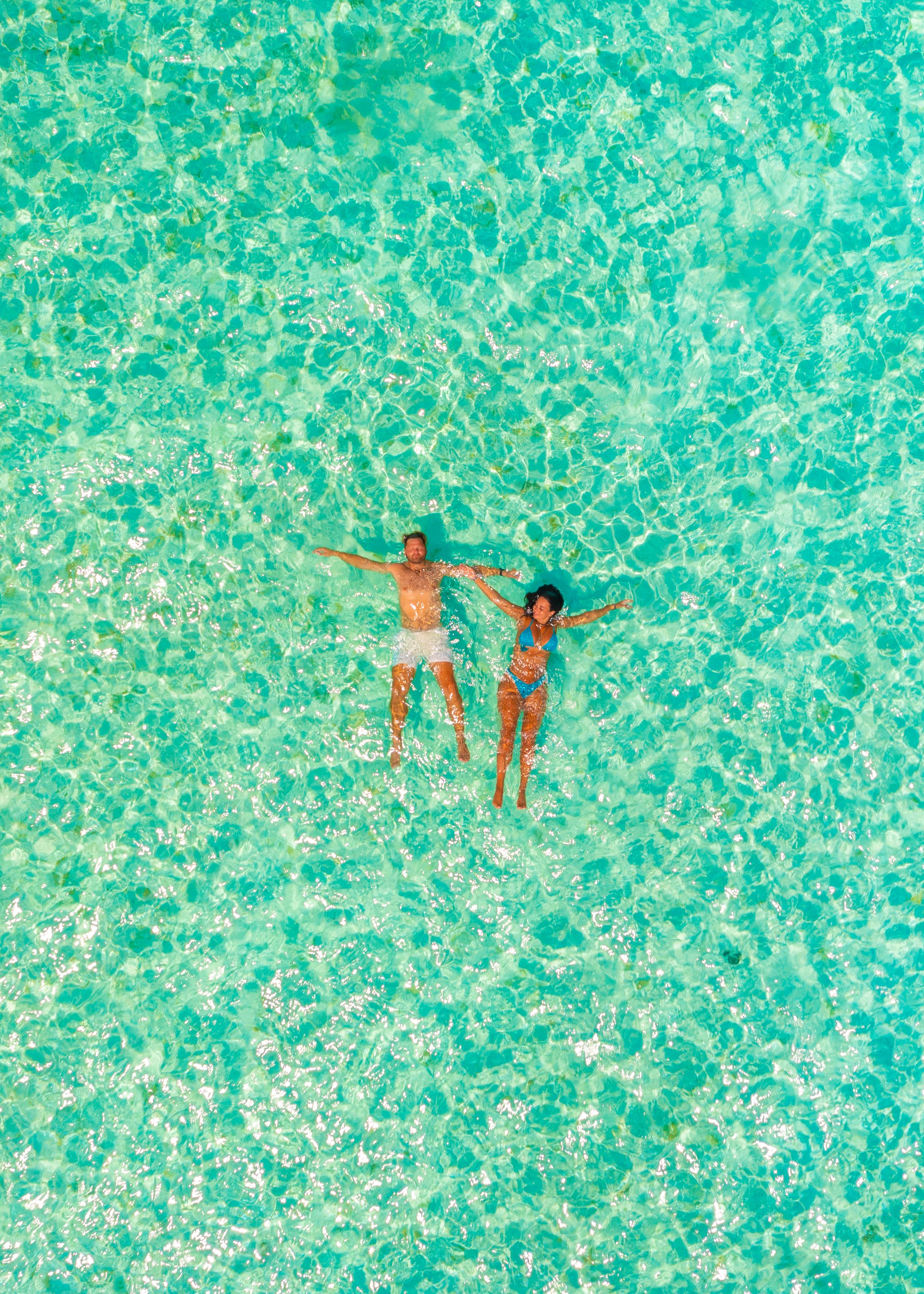 Aerial Photography of People Swimming on the Pool · Free Stock Photo