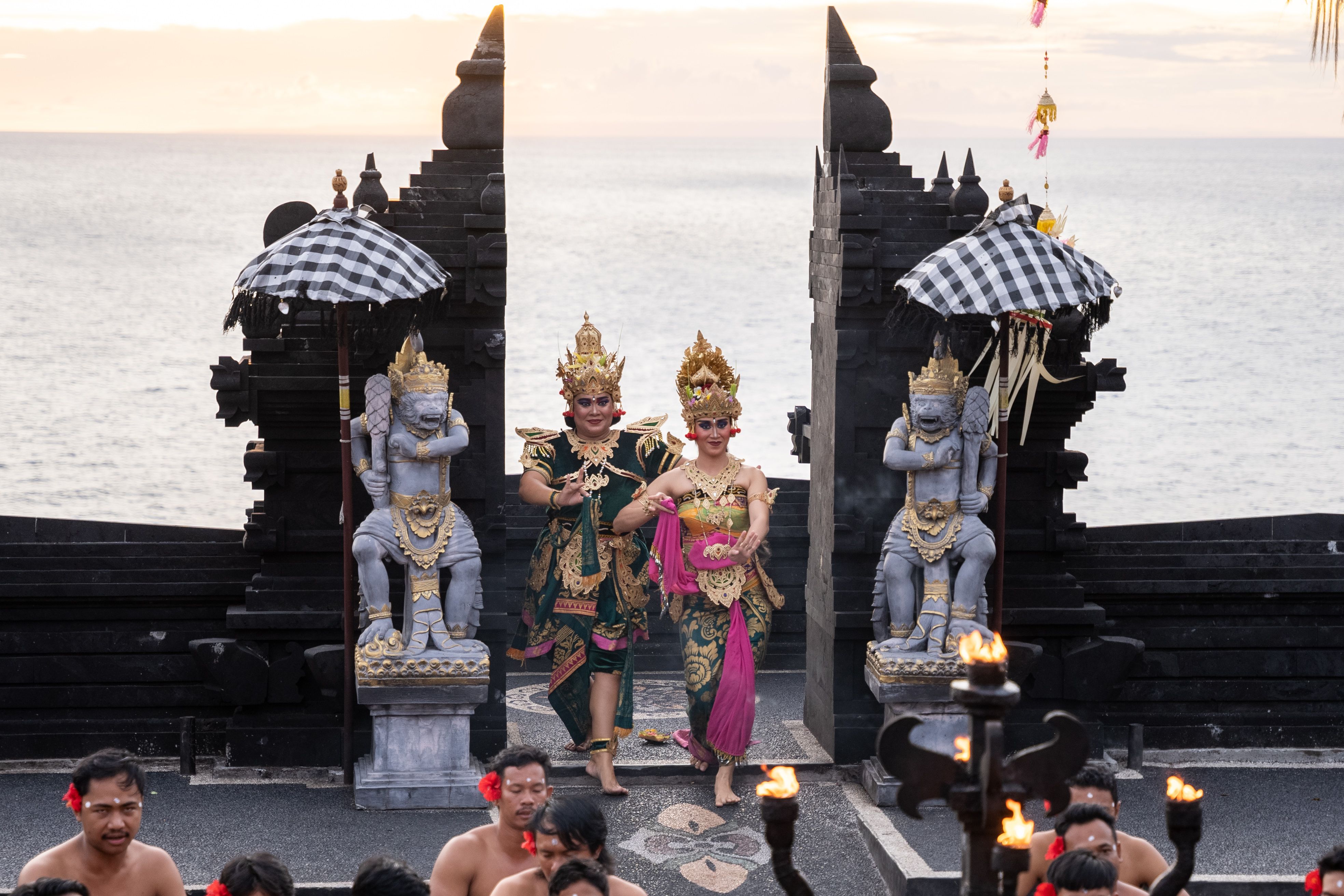 Traditional Balinese Dance at Uluwatu Temple · Free Stock Photo