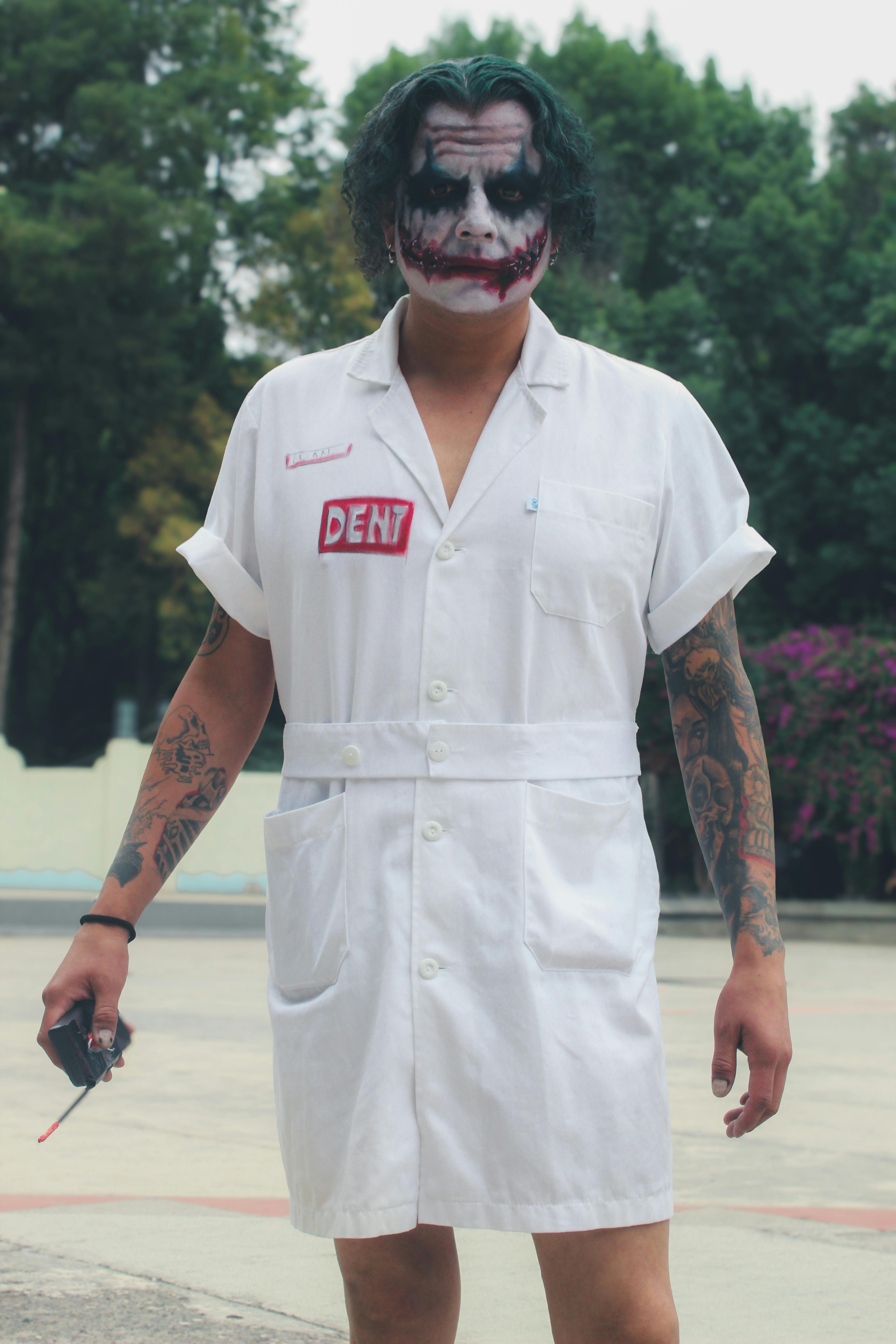 Cosplayer as Villain in White Lab Coat · Free Stock Photo