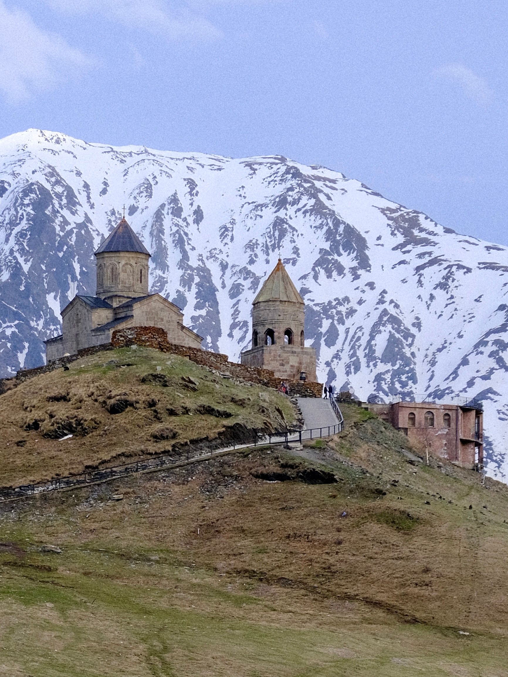 Scenic View of Gergeti Trinity Church in Georgia · Free Stock Photo