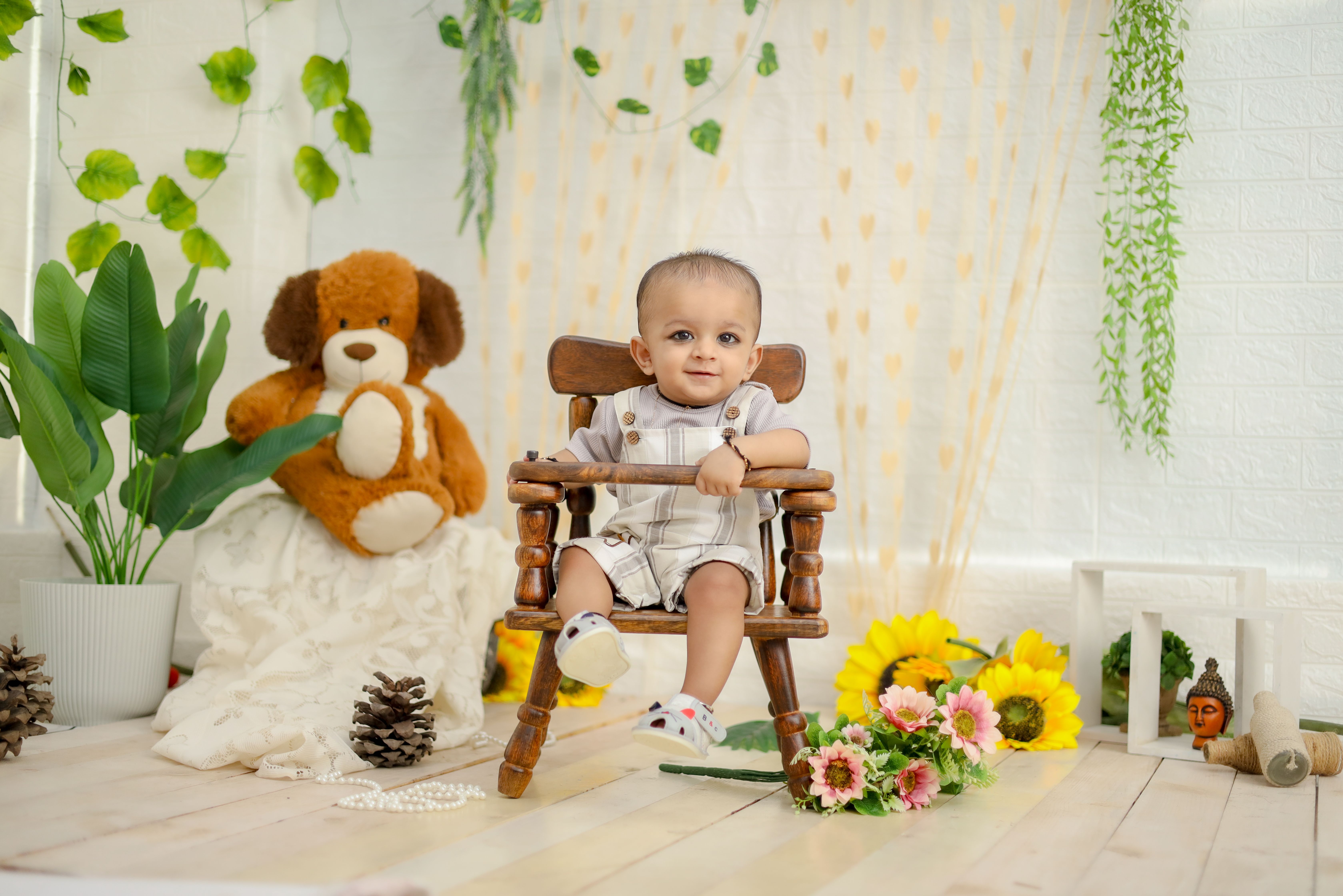Adorable Baby in a Playful Indoor Setting · Free Stock Photo