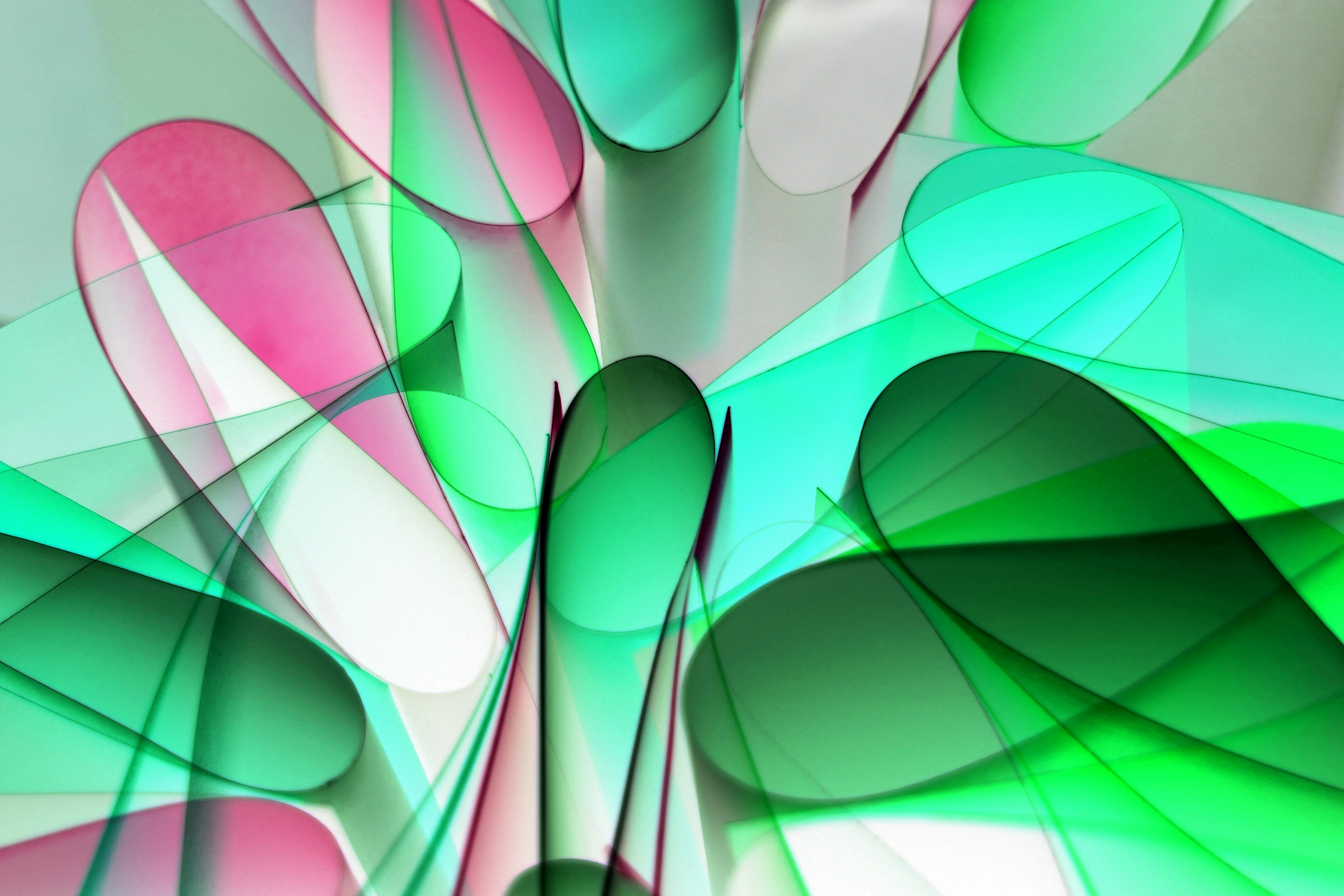 Abstract Colorful Overlapping Shapes Artwork · Free Stock Photo