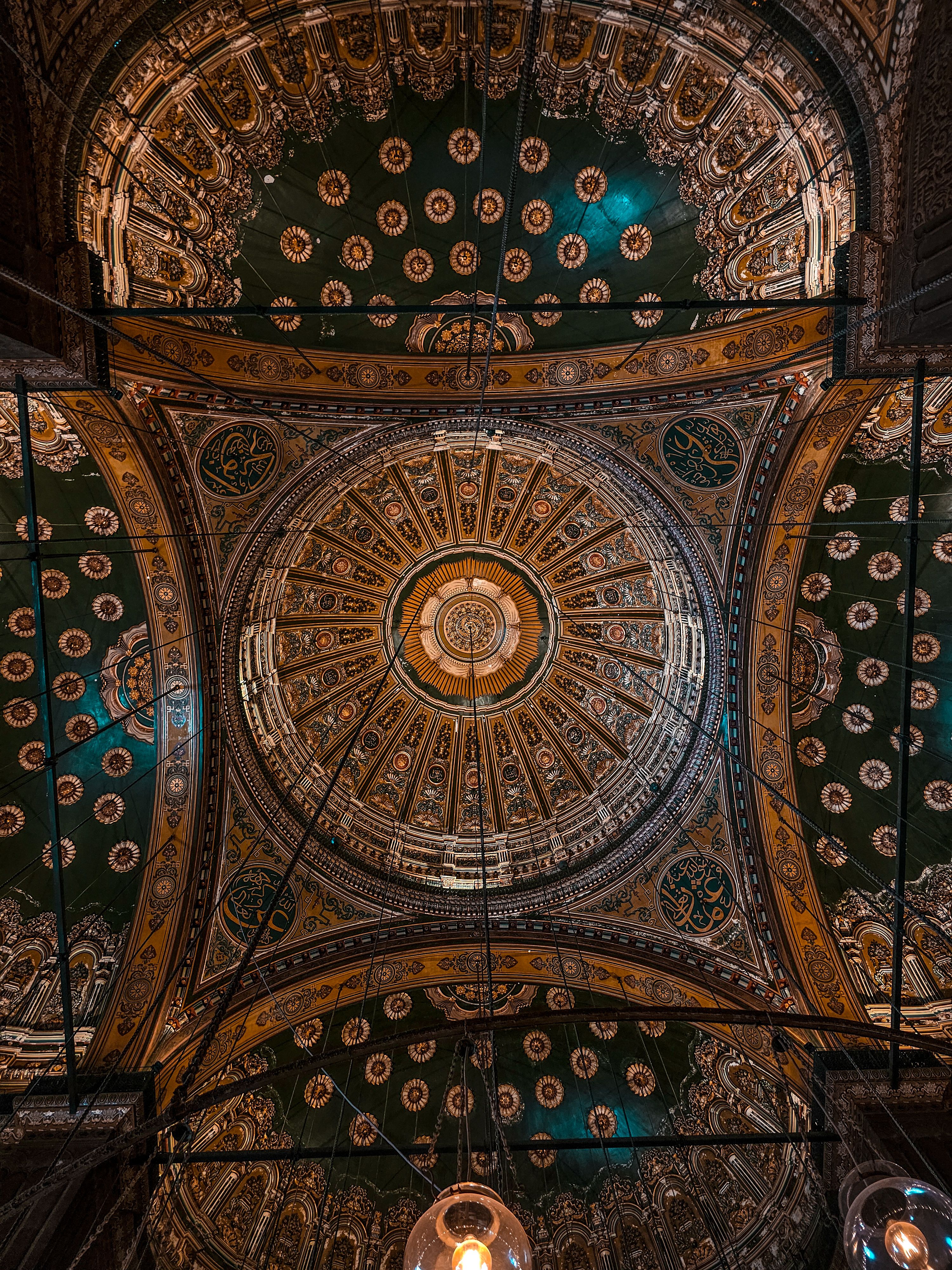 Intricate Dome of Islamic Architecture in Cairo Mosque · Free Stock Photo