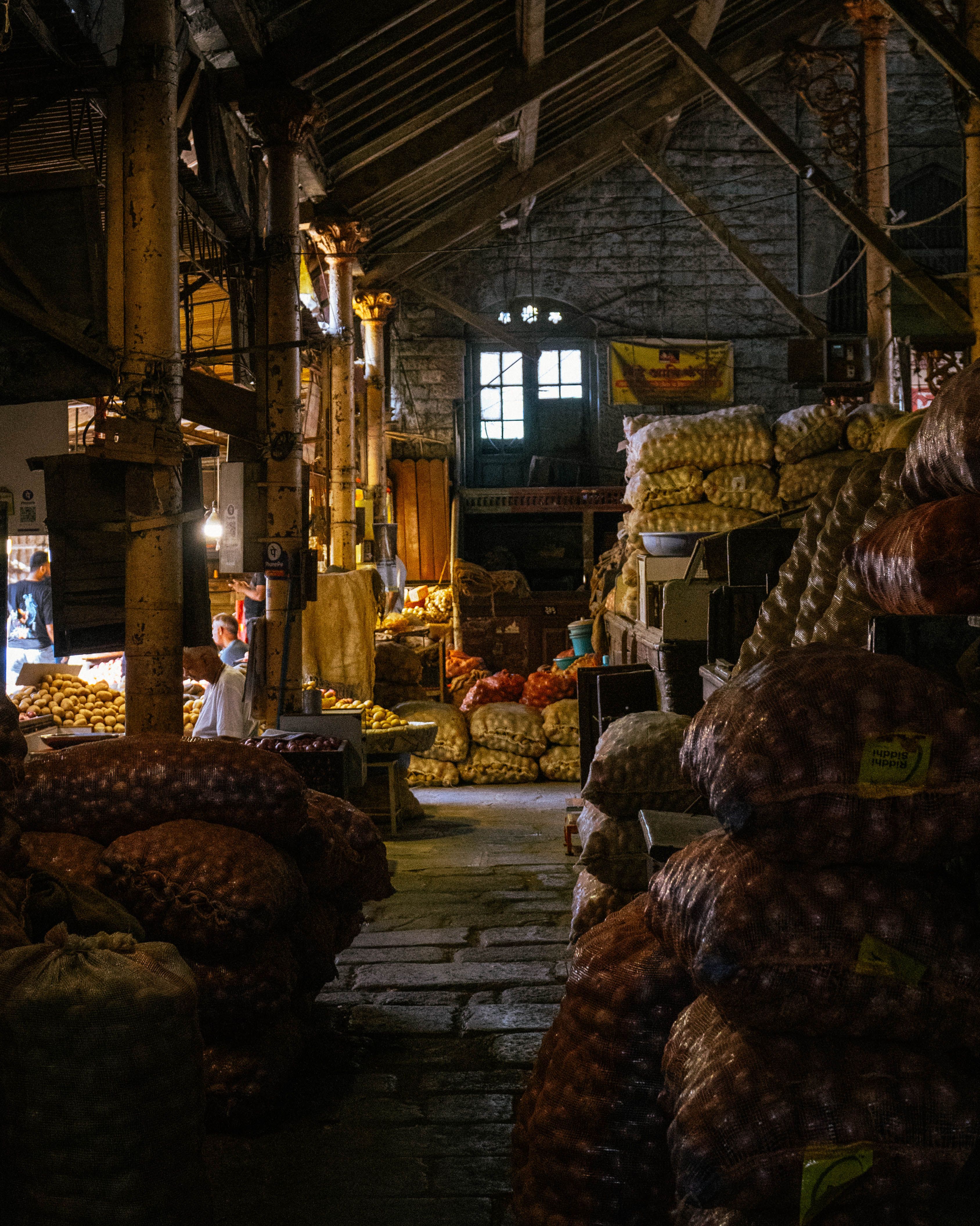 Rustic Indian Market with Fresh Produce · Free Stock Photo