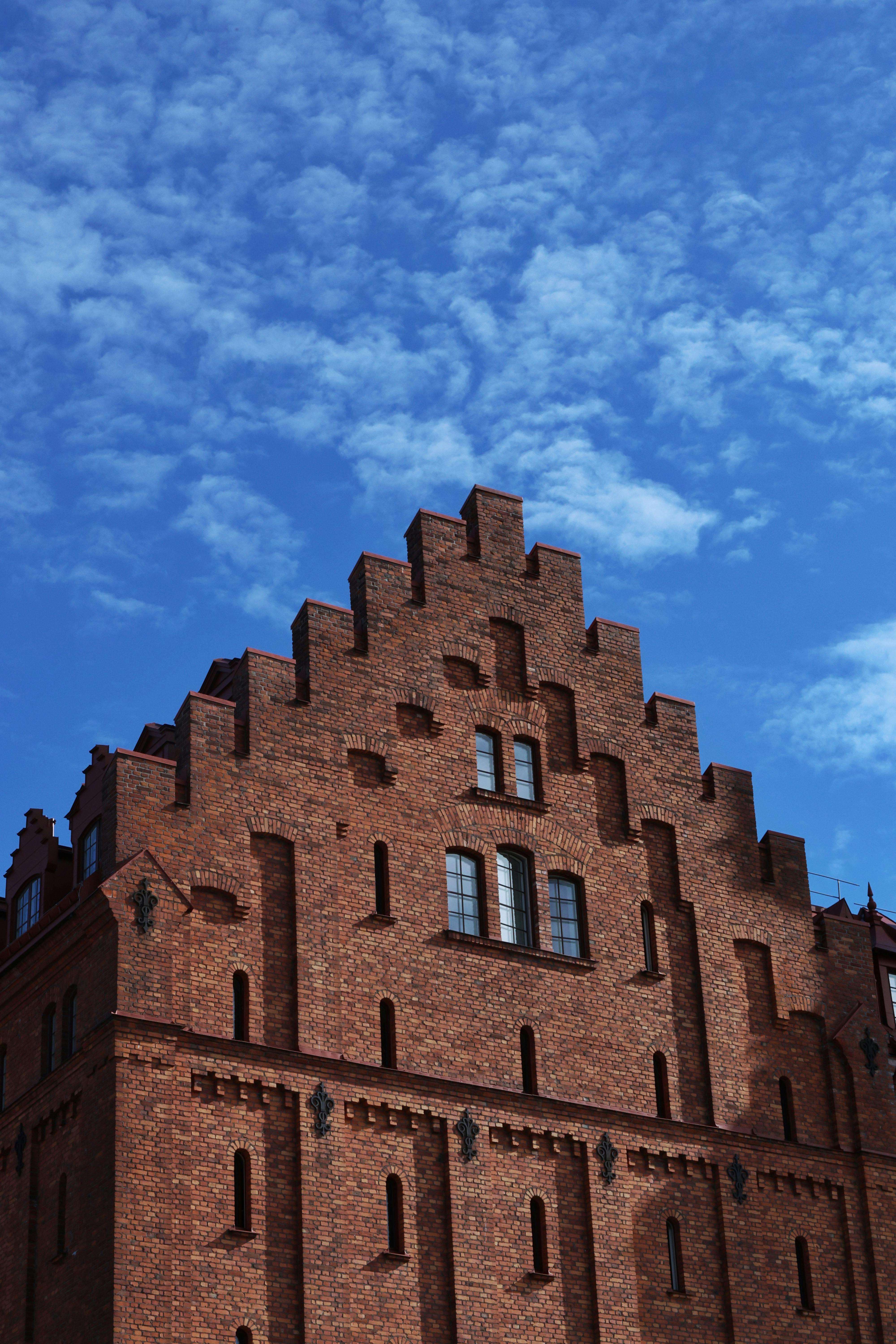 Historic Red Brick Building in Stockholm · Free Stock Photo