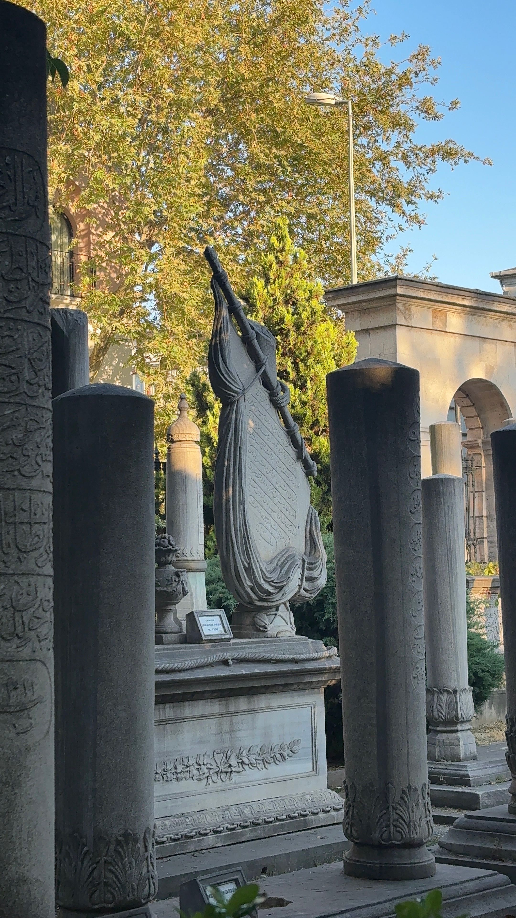 Historic Ottoman Tombstone with Intricate Engraving · Free Stock Photo
