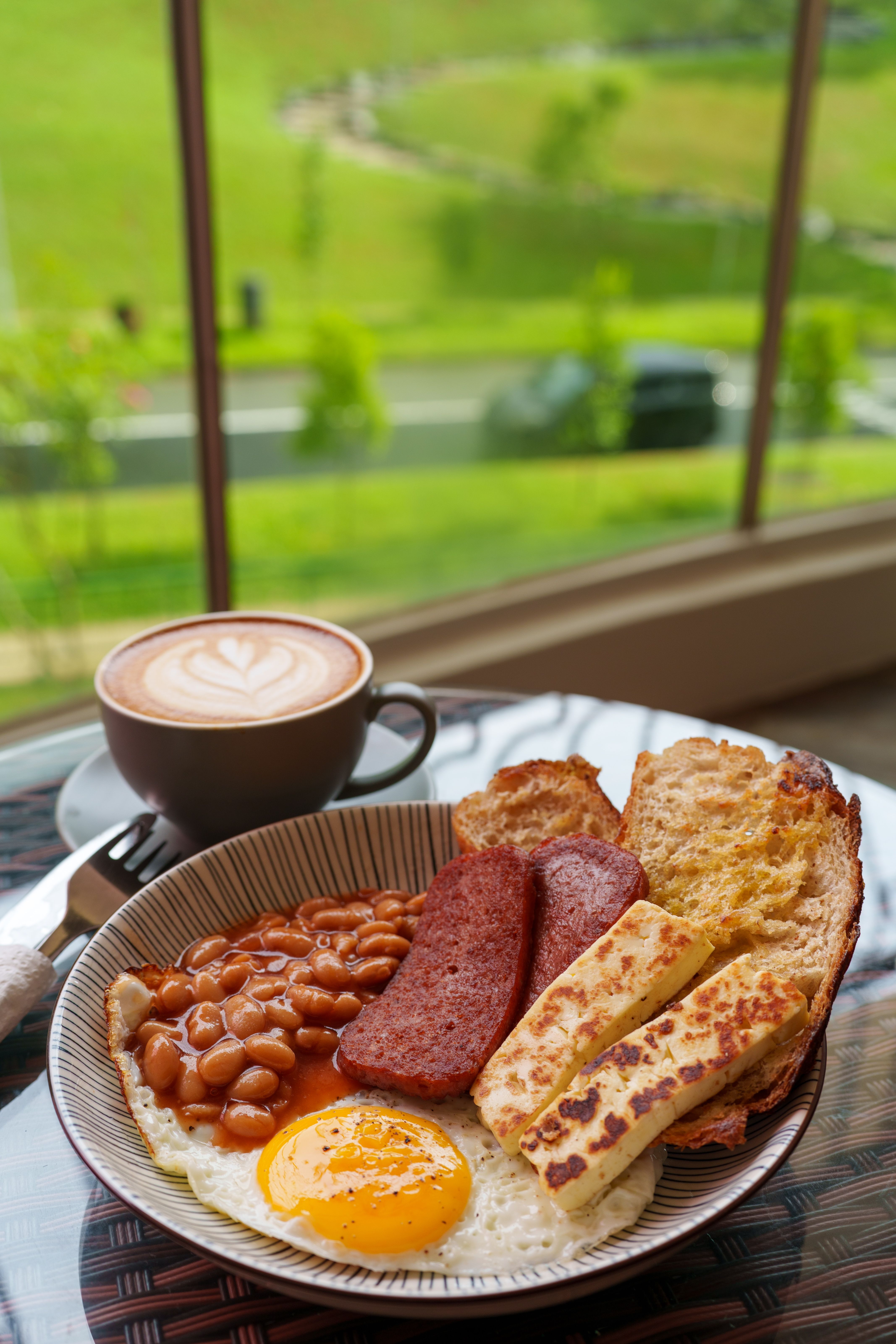 English Breakfast with Coffee and Scenic View · Free Stock Photo