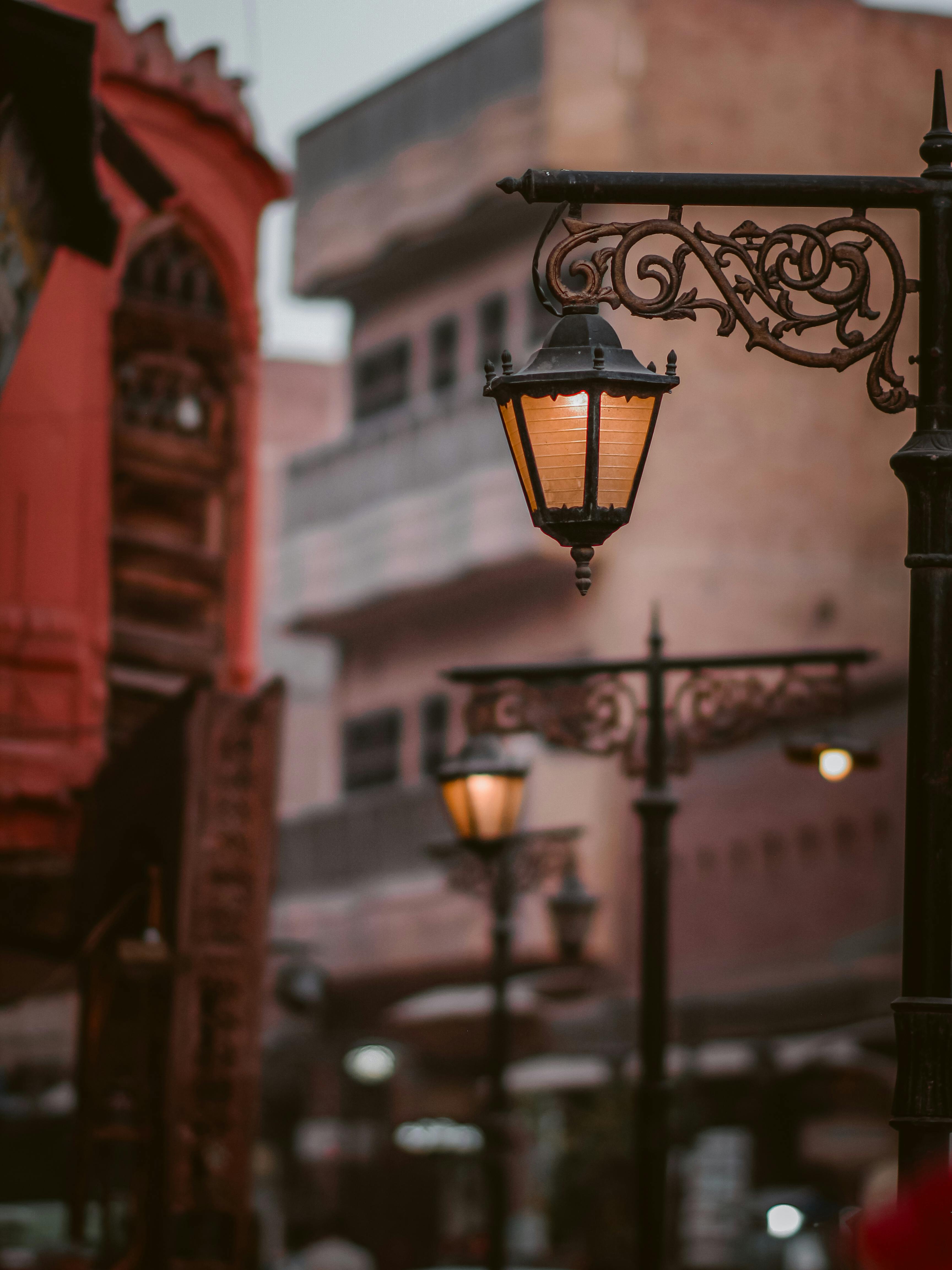 Close-Up Photo of Street Lamps · Free Stock Photo