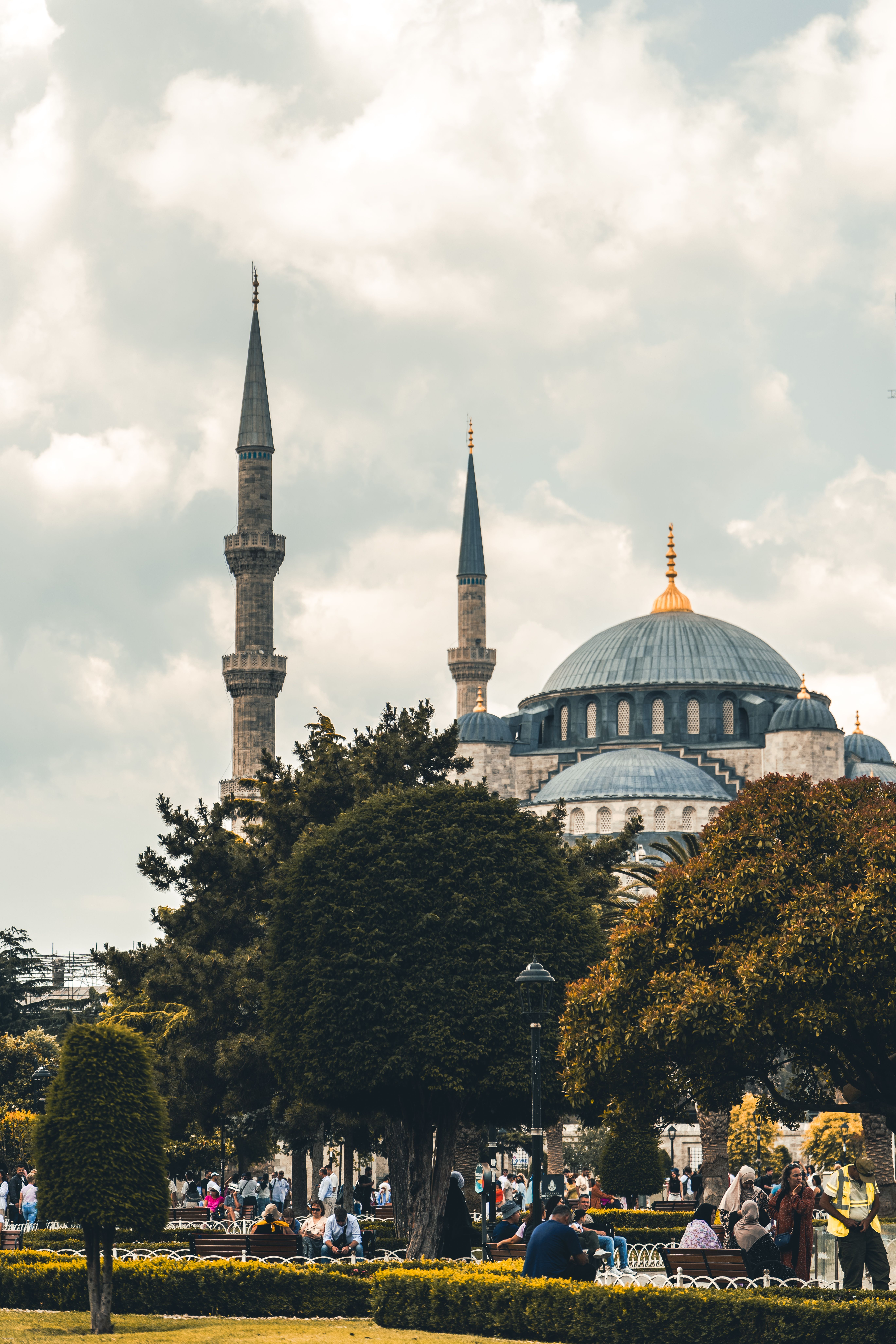 Concrete Mosque Near Green-leafed Trees · Free Stock Photo