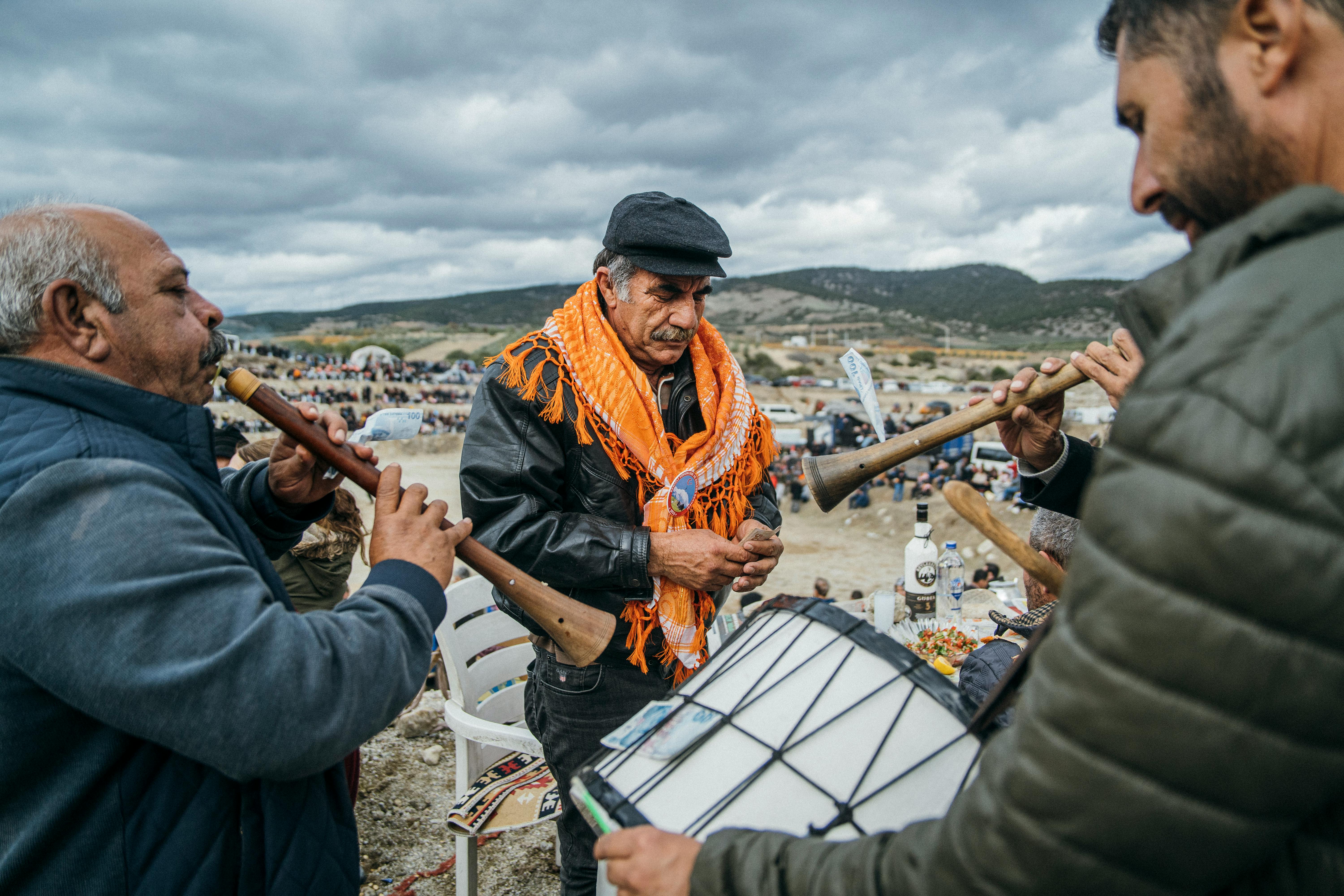 Traditional Turkish Musicians Performing Outdoors · Free Stock Photo
