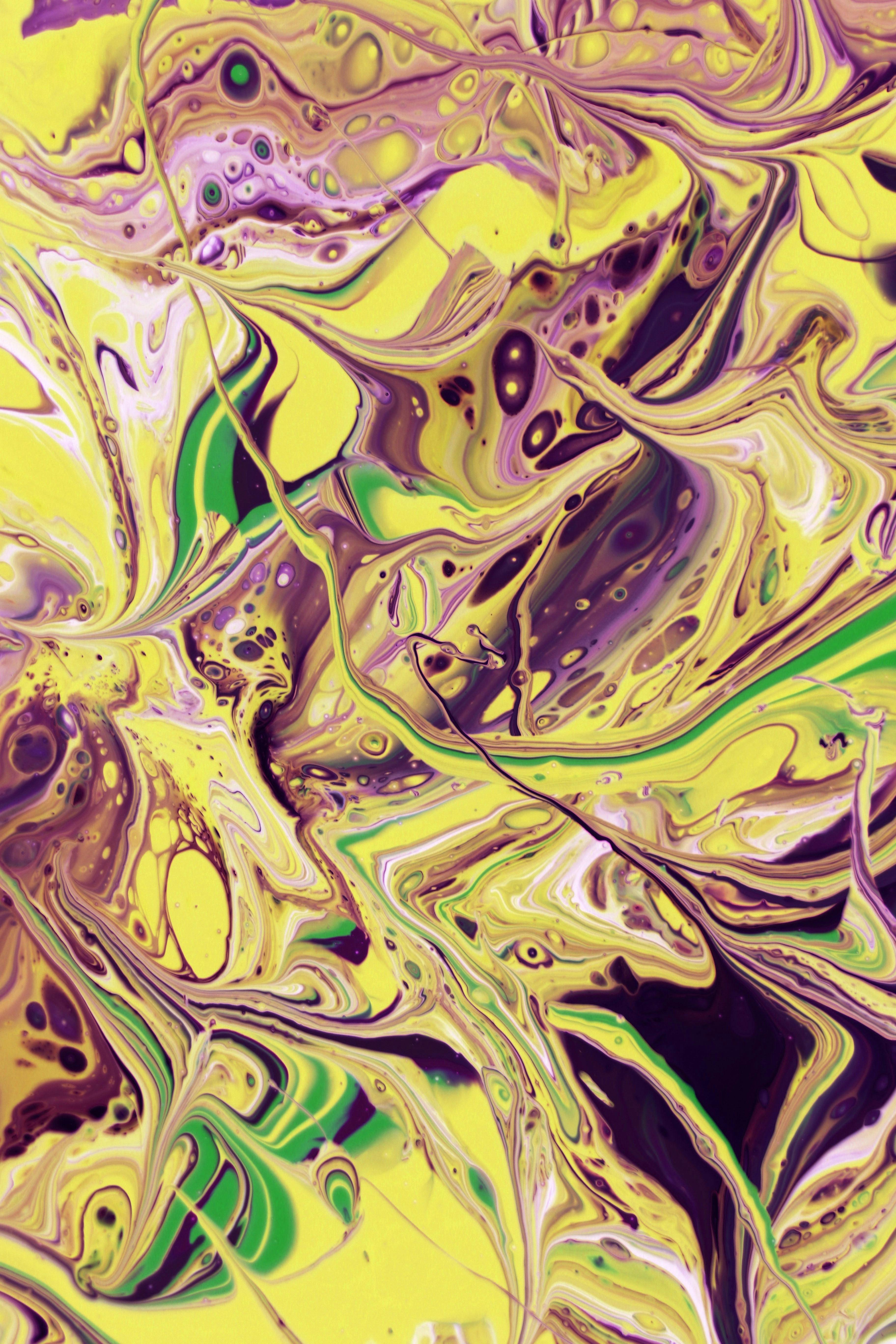 Vibrant Abstract Paint Swirl Art Design · Free Stock Photo