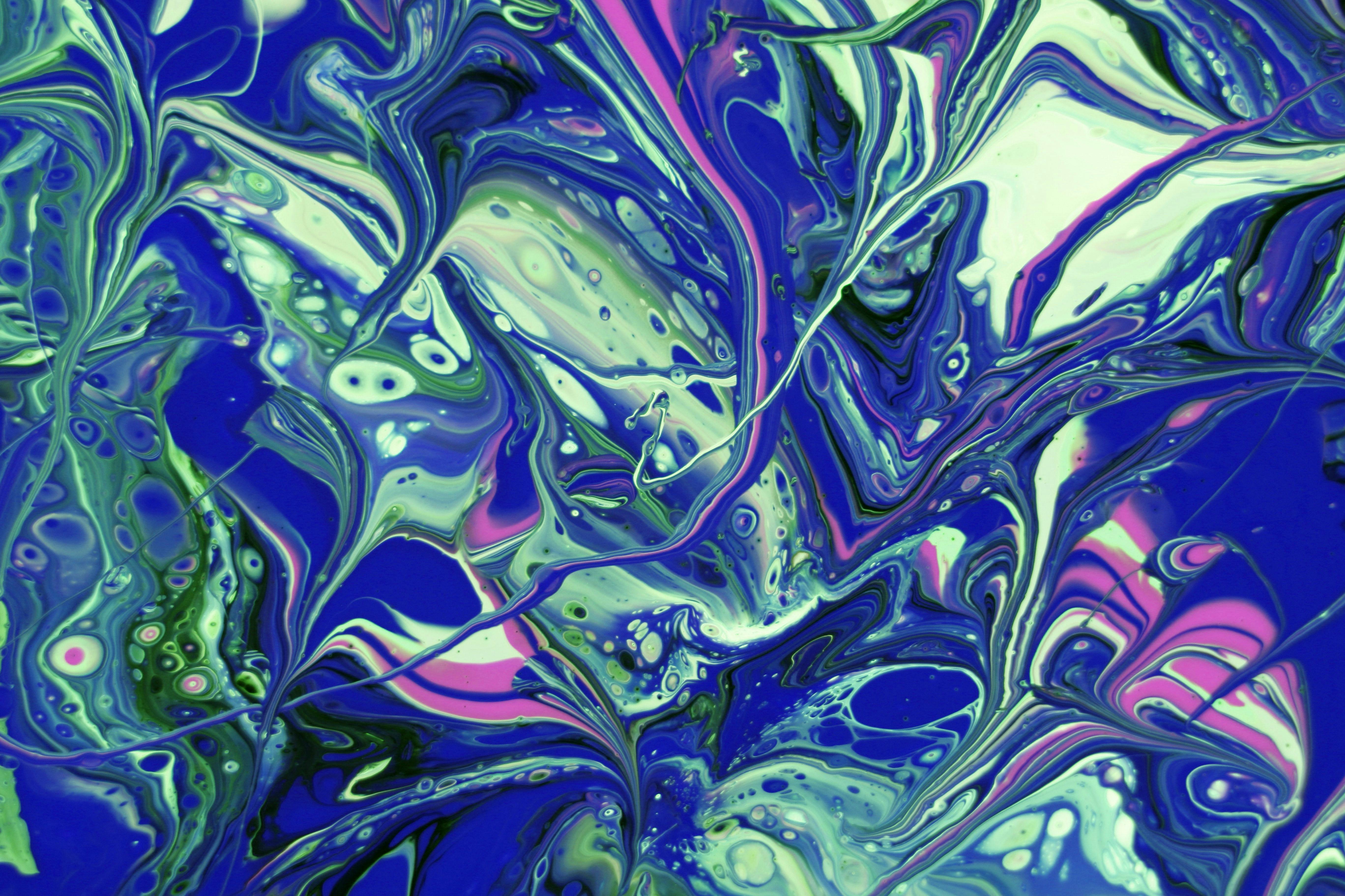 Vibrant Abstract Paint Swirl Art Design · Free Stock Photo