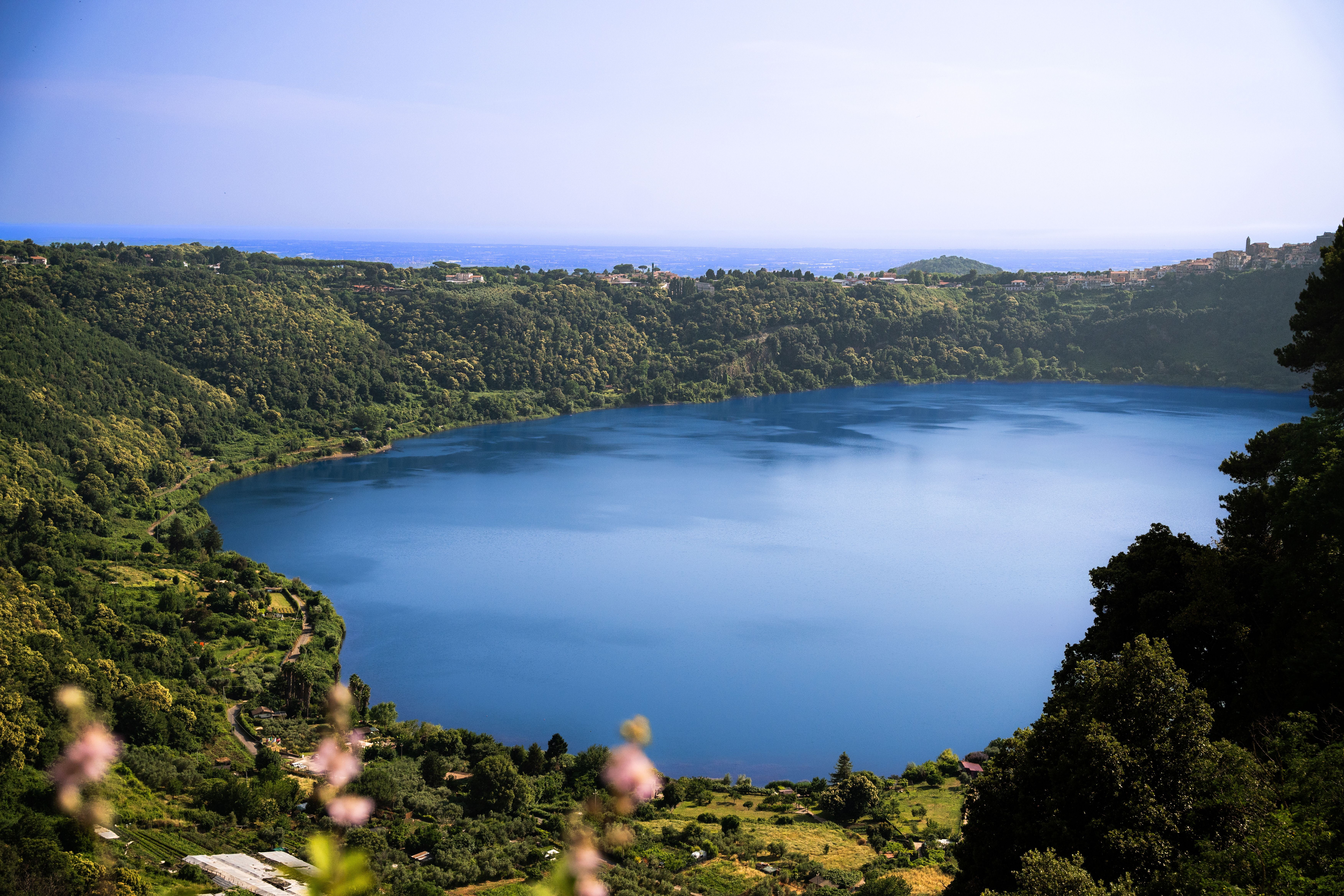 Panoramic View of Lake Nemi in Lazio, Italy · Free Stock Photo
